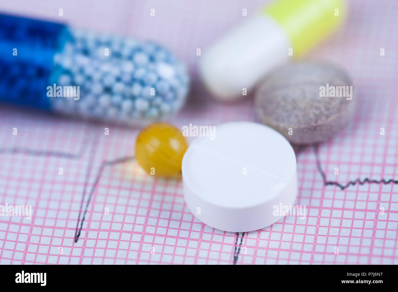 Healthy background, Pills, Tablets, Capsule background Stock Photo - Alamy