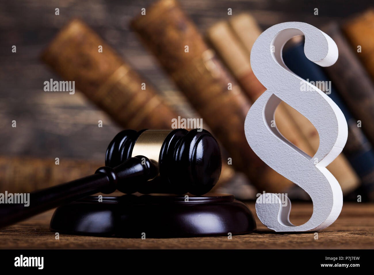 Paragraph, law theme, mallet of judge, wooden gavel Stock Photo - Alamy