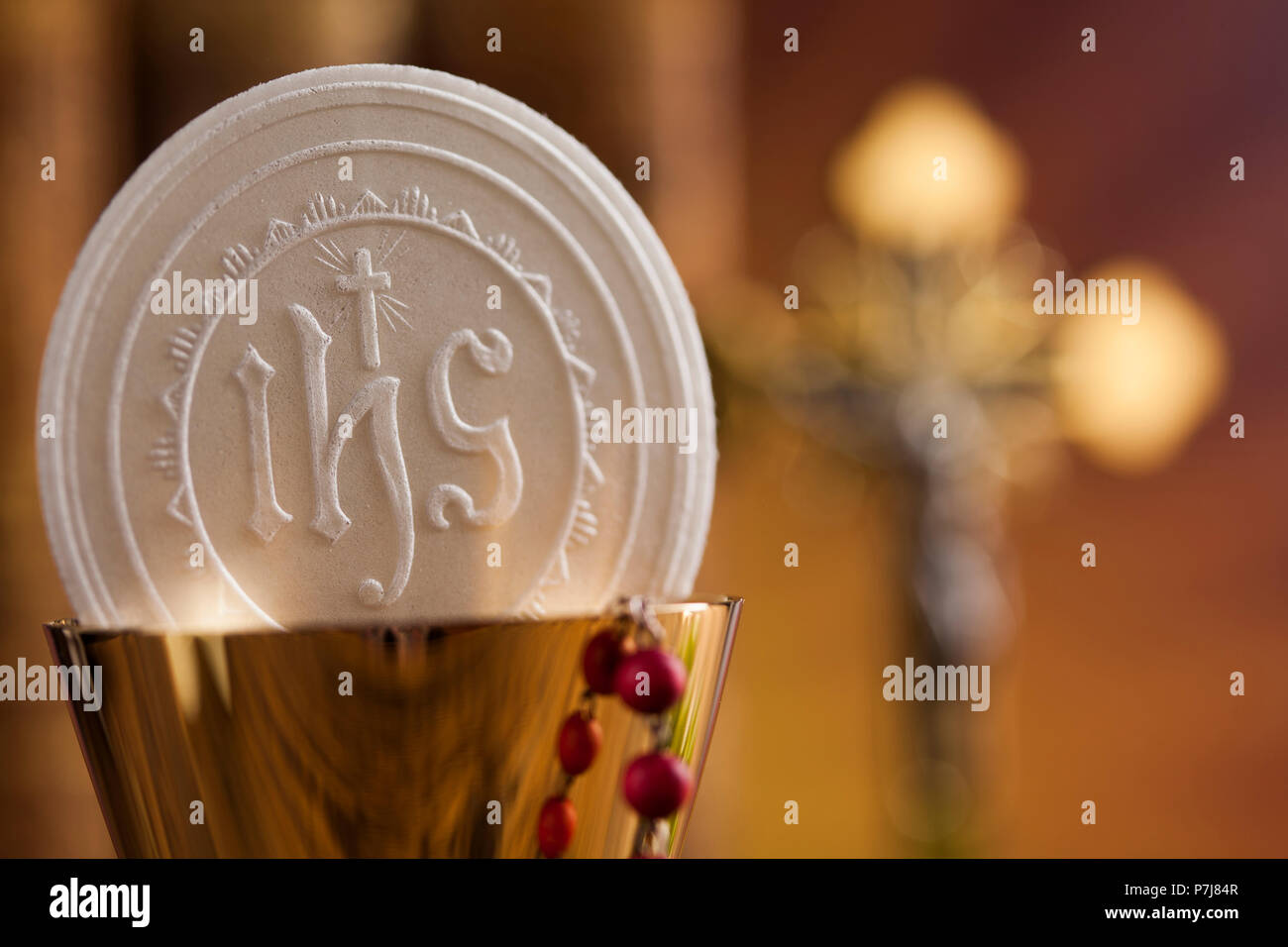 Sacrament of communion, Eucharist symbol Stock Photo - Alamy