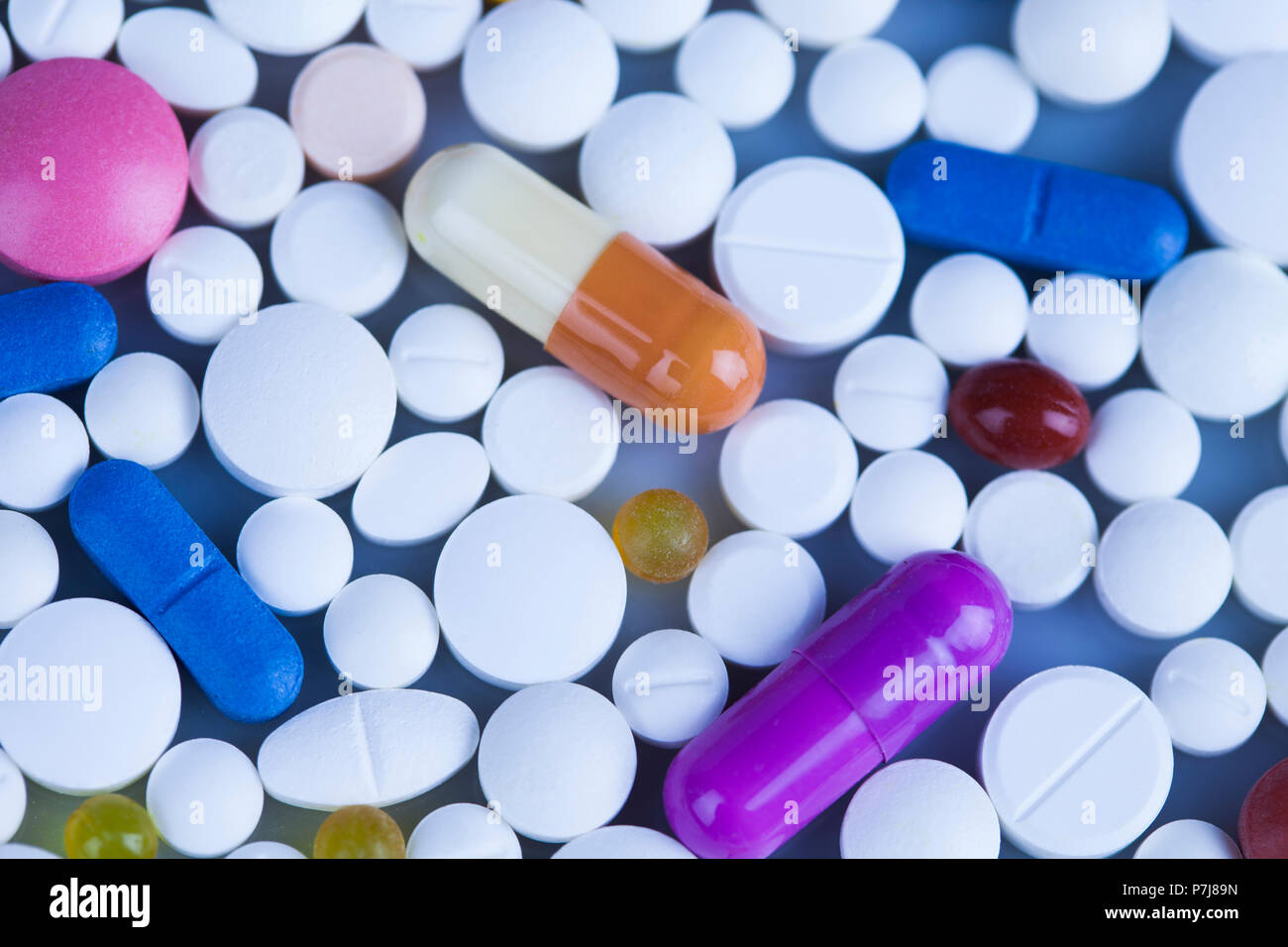 Healthy background, Pills, Tablets, Capsule background Stock Photo - Alamy