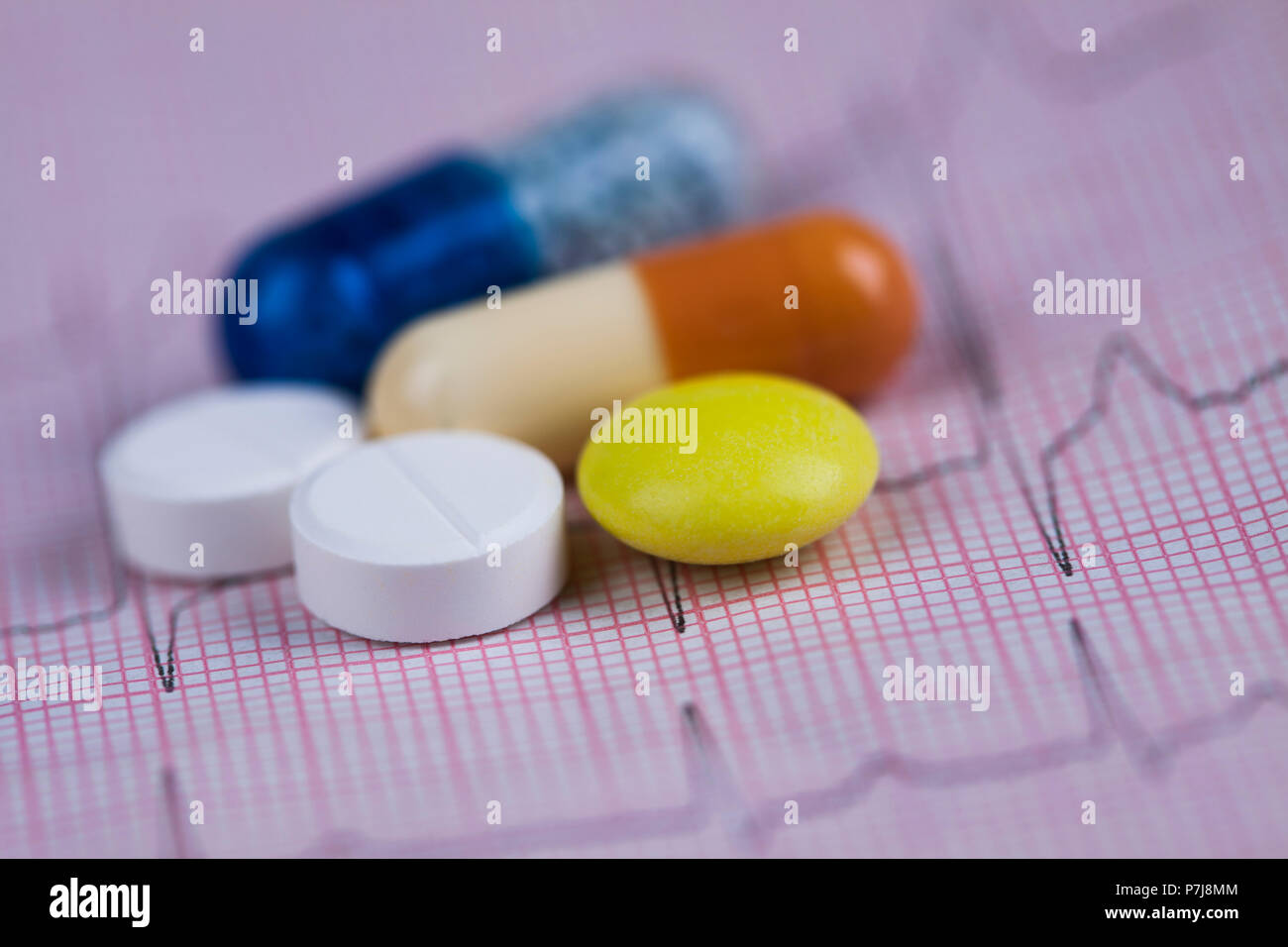 Closeup of medical capsule, healthy background Stock Photo - Alamy