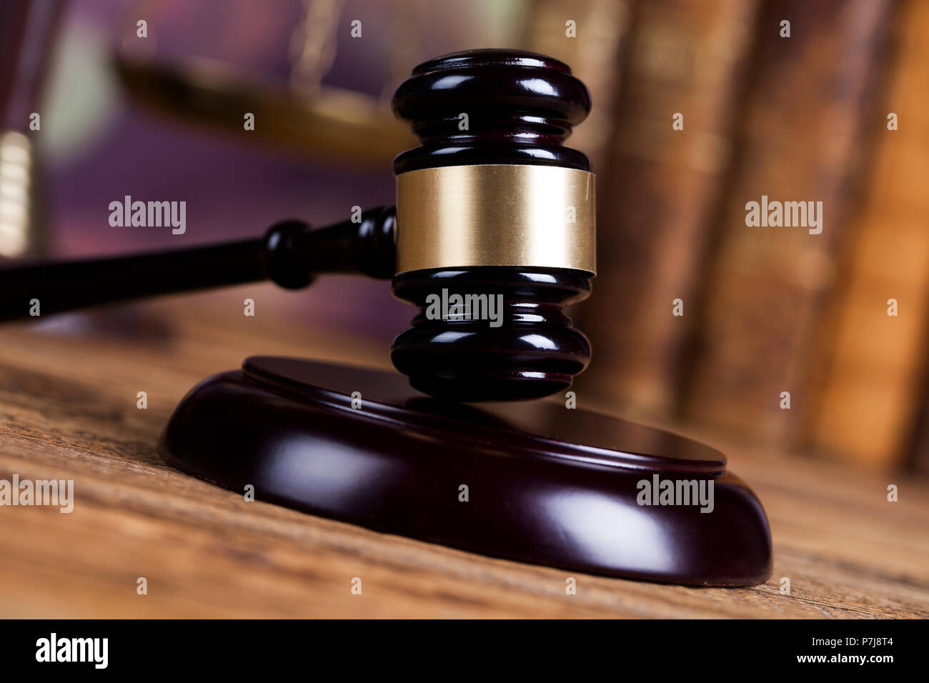 Gavel, Mallet of justice concept Stock Photo - Alamy