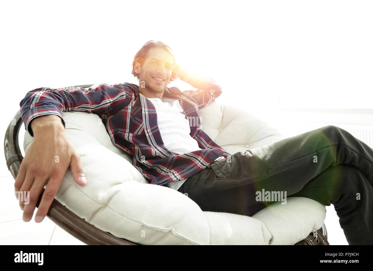 Serious guy rests sitting hi-res stock photography and images - Alamy