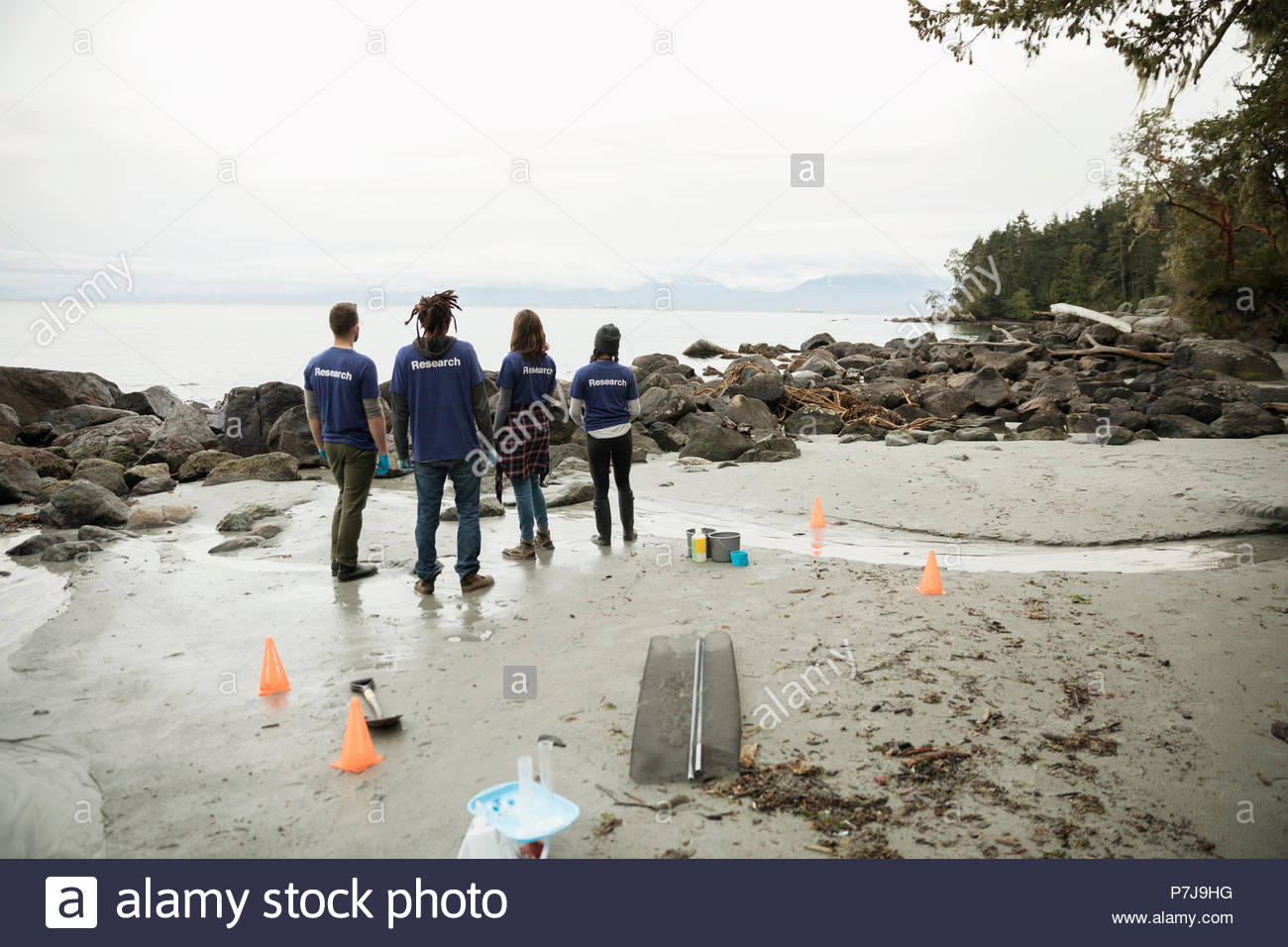 Environmental scientist beach hi-res stock photography and images - Alamy
