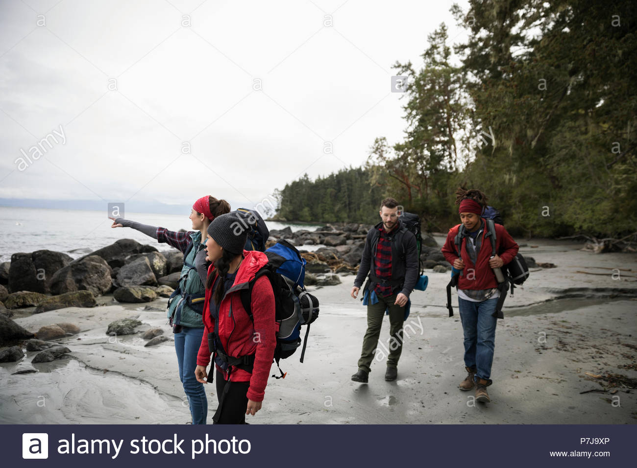 Backpacking beach hi-res stock photography and images - Alamy
