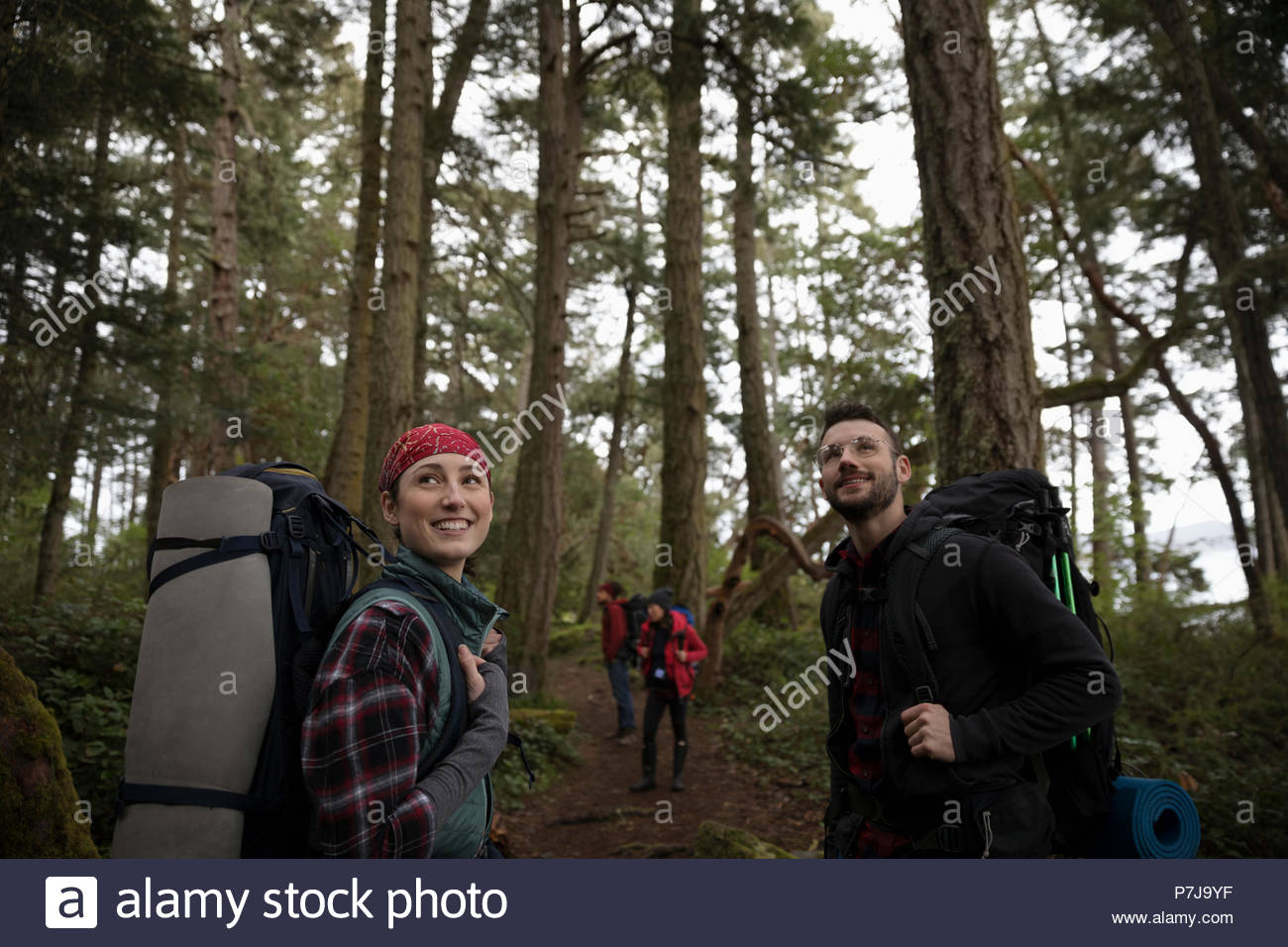 Backpacking couple hi-res stock photography and images - Alamy