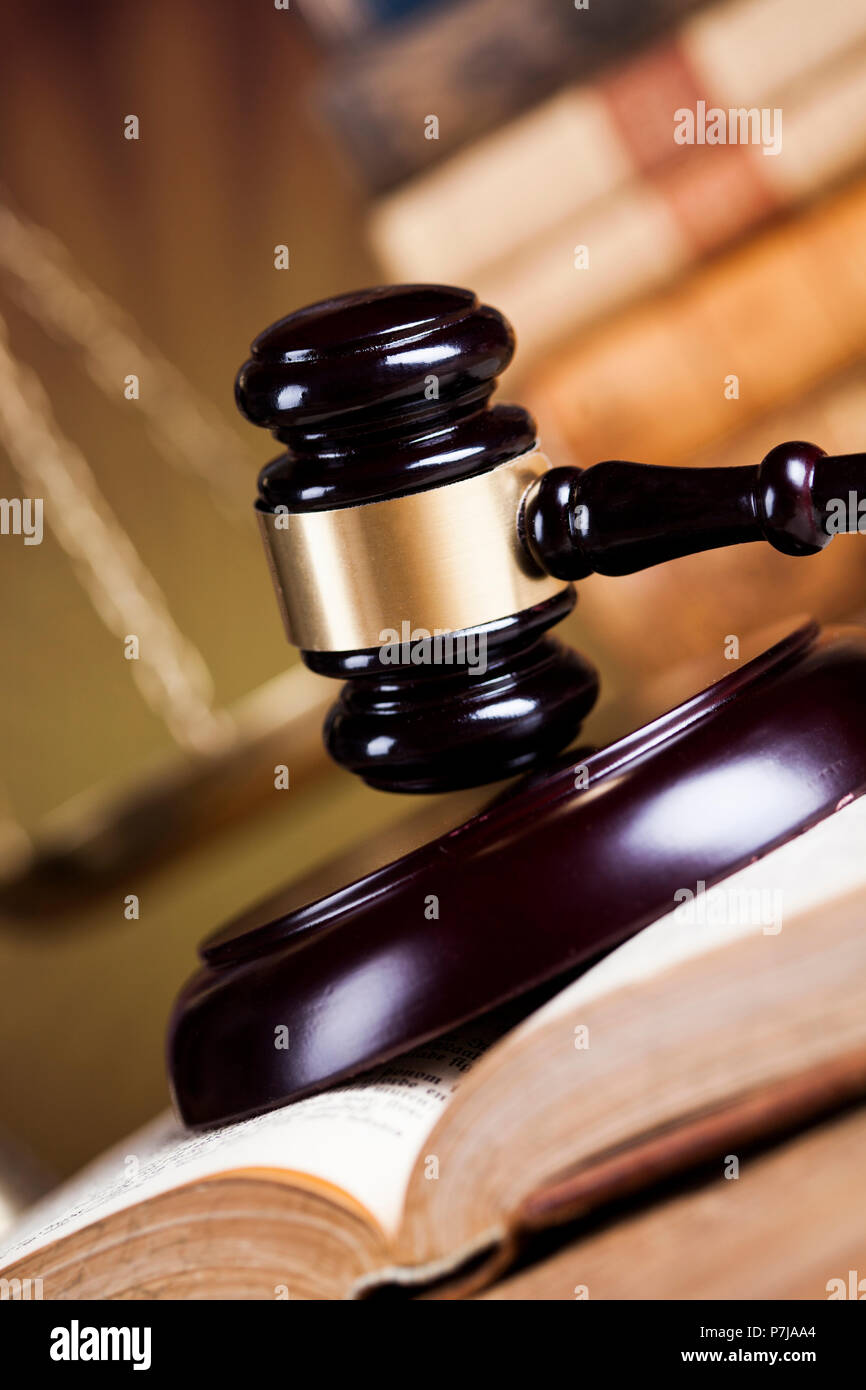 Court gavel,Law theme, mallet of judge Stock Photo - Alamy