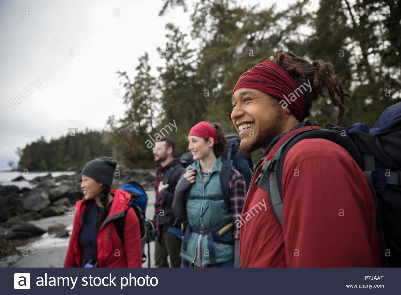 Backpacking beach hi-res stock photography and images - Alamy
