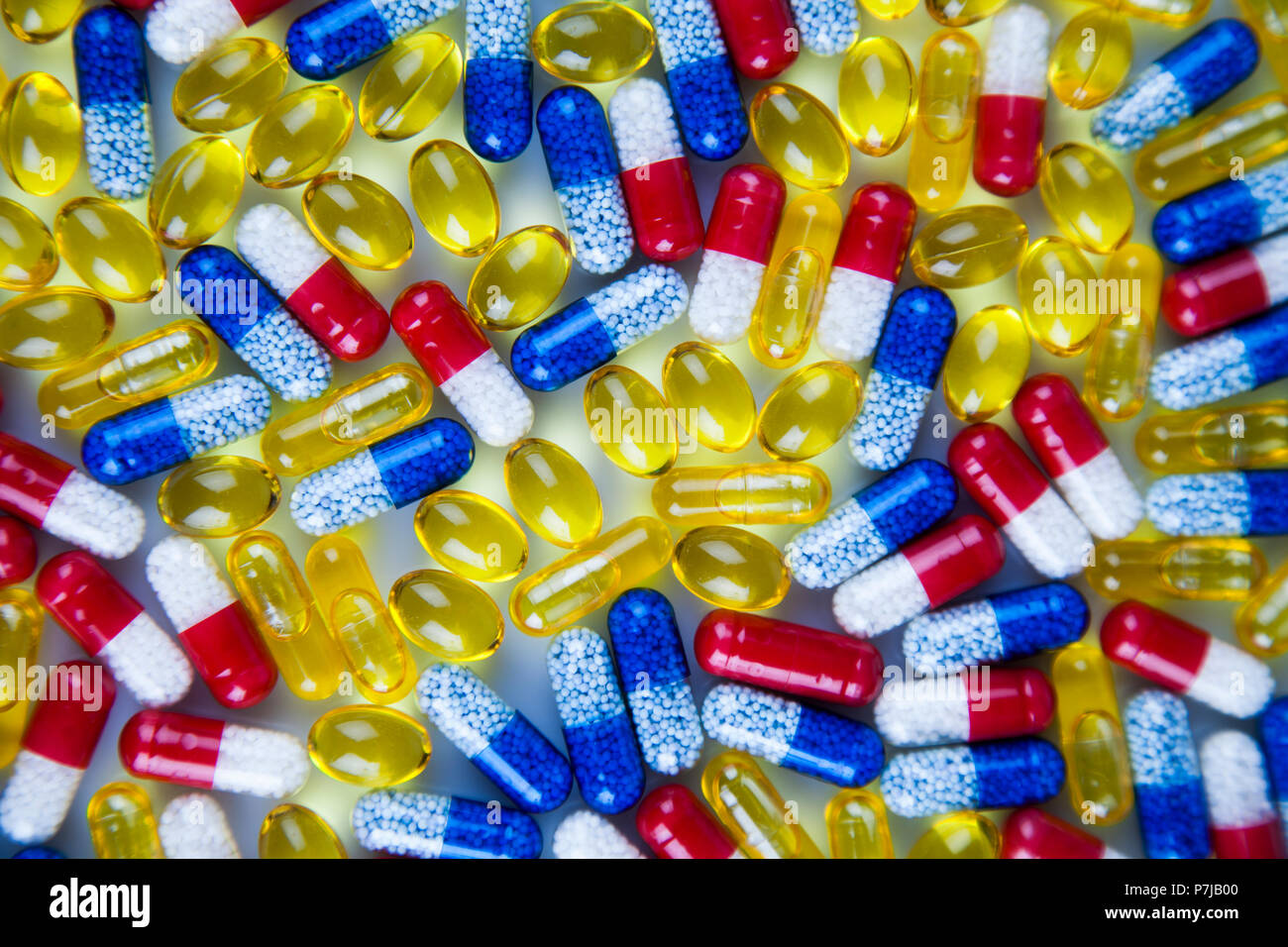 Healthy background, Pills, Tablets, Capsule background Stock Photo - Alamy