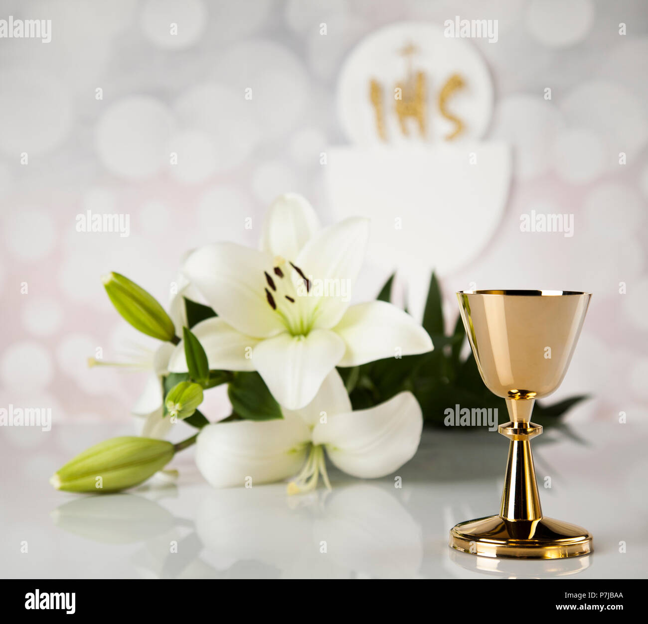 Eucharist, sacrament of communion background Stock Photo - Alamy