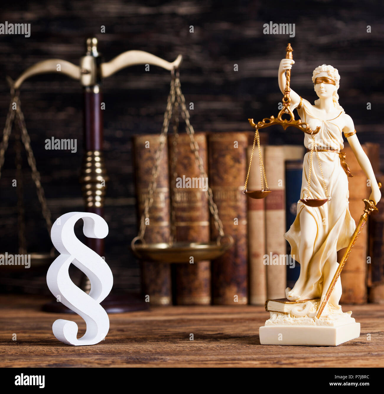 Mallet, Law, legal code and scales of justice concept and paragraph ...