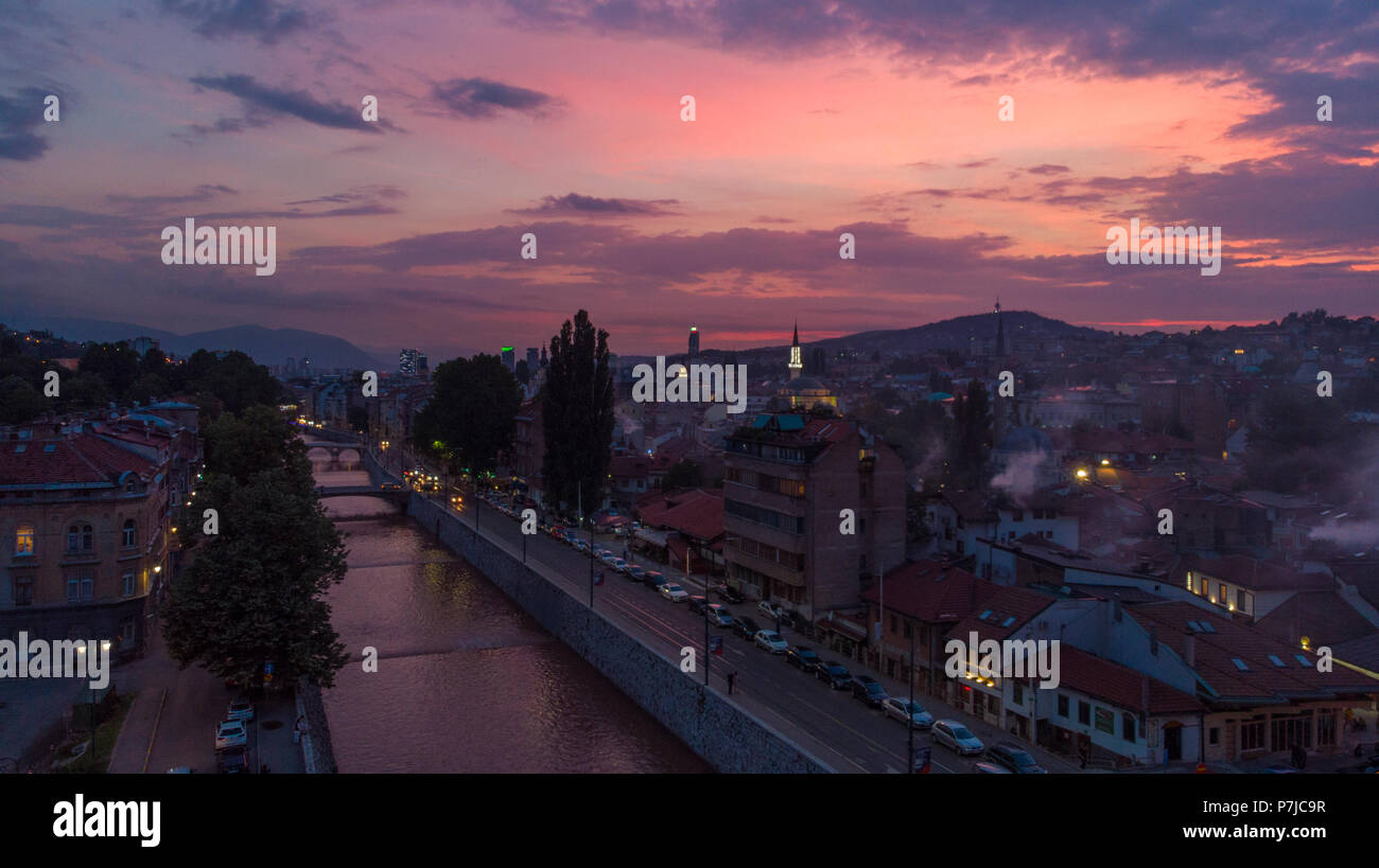 Sarajevo sunset sarajevo bosnia sarajevo hi-res stock photography and ...