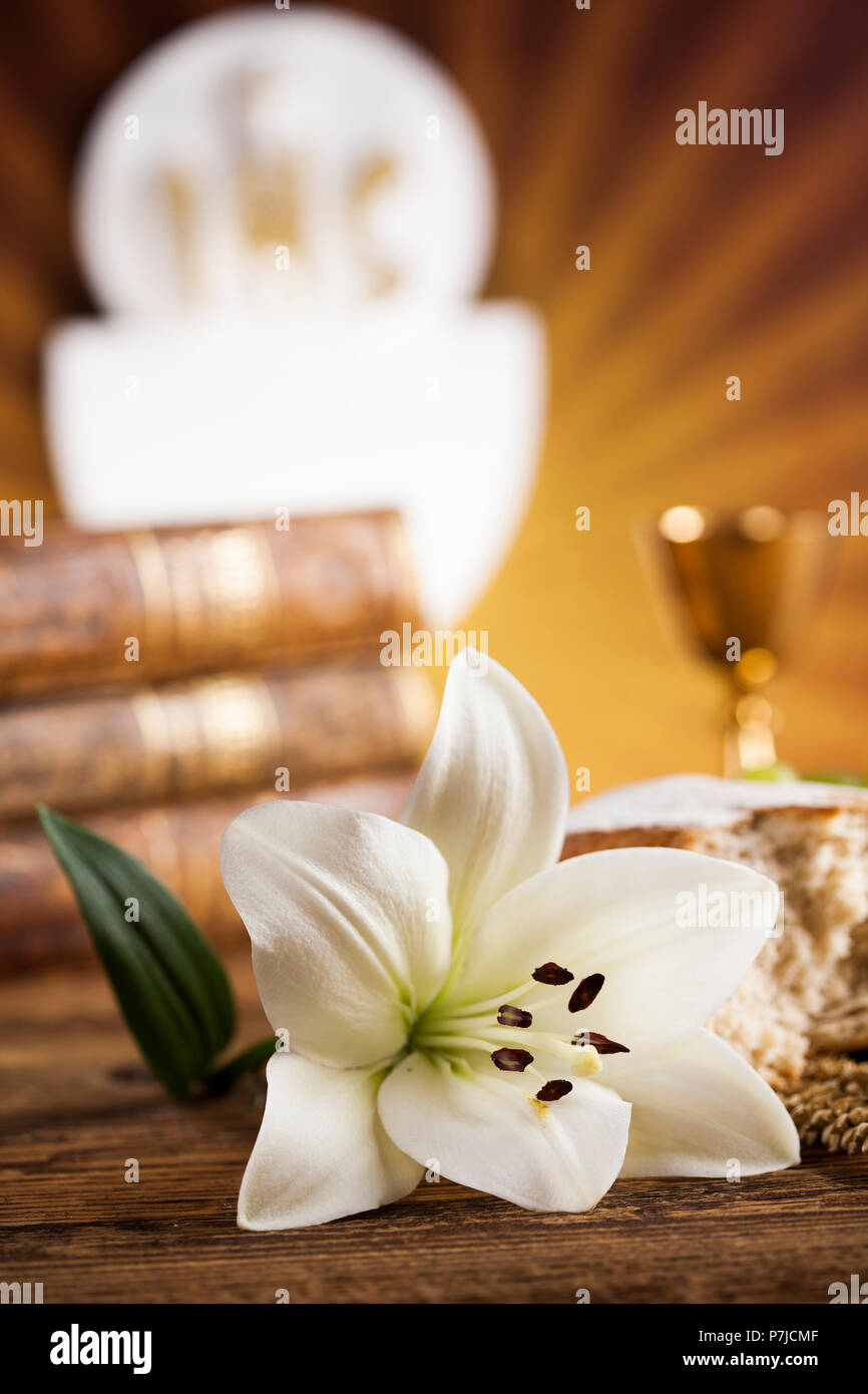 Eucharist, sacrament of communion background Stock Photo - Alamy