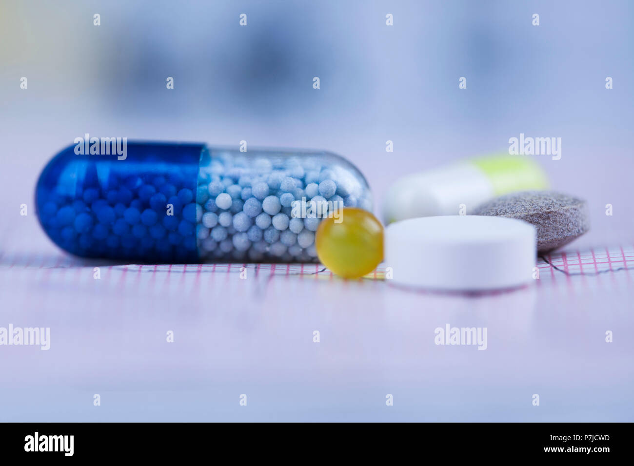 Healthy background, Pills, Tablets, Capsule background Stock Photo - Alamy