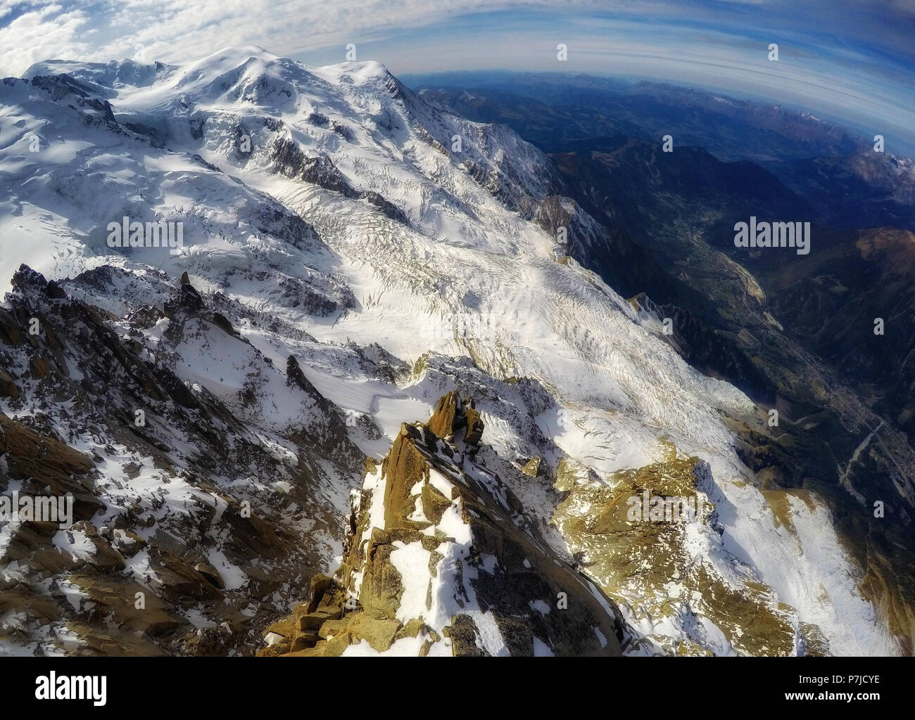 Mont Blanc mountain landscape, Chamonix, France Stock Photo - Alamy
