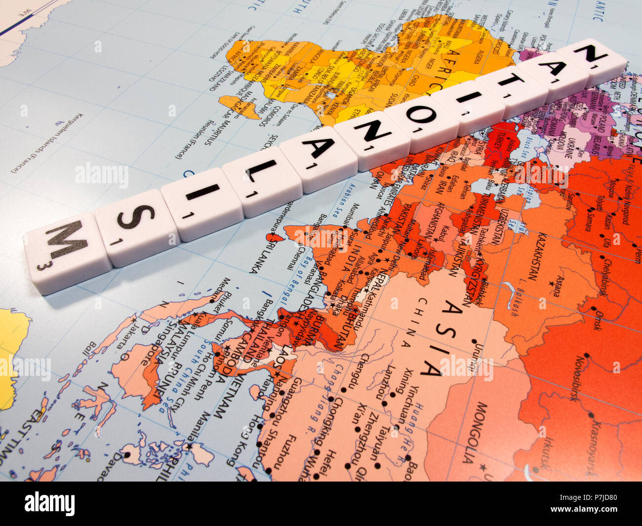 World Political System Map High Resolution Stock Photography and Images ...