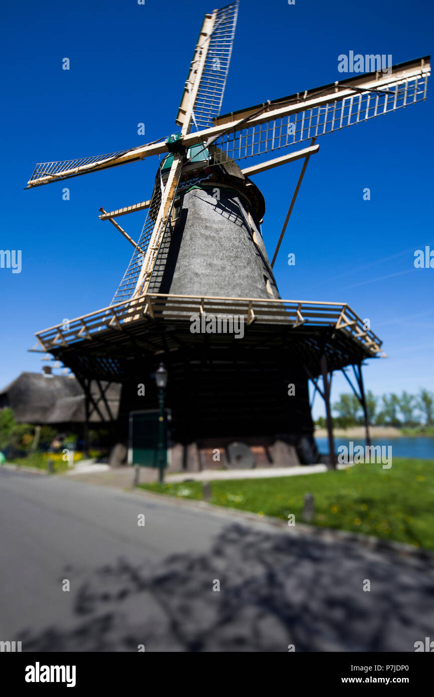 Dutch windmill in netherlands Stock Photo - Alamy