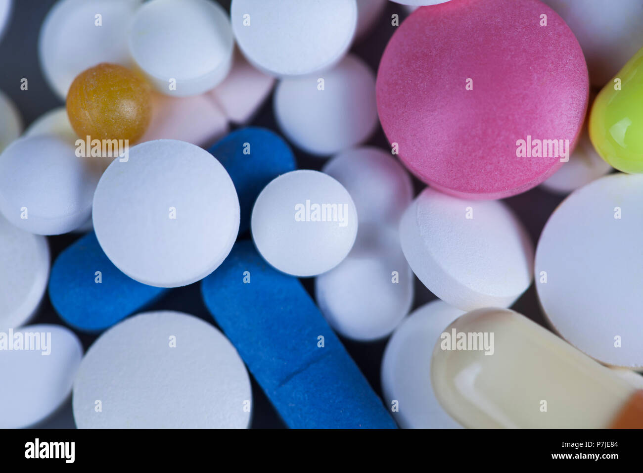 Healthy background, Pills, Tablets, Capsule background Stock Photo - Alamy