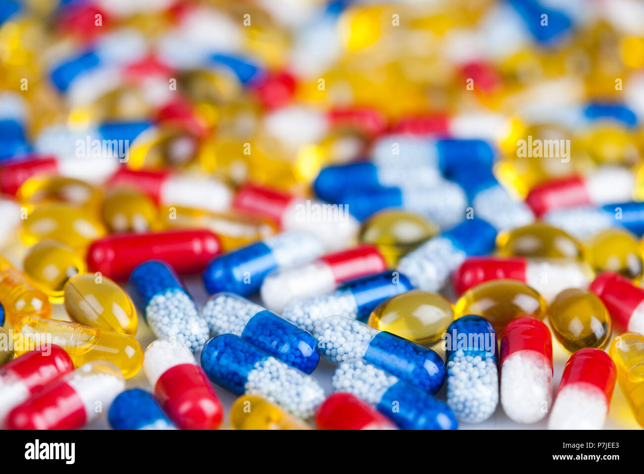 Healthy background, Pills, Tablets, Capsule background Stock Photo - Alamy