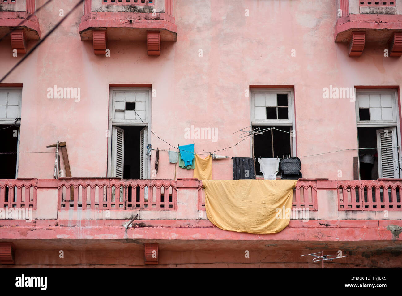 Clothes hanging on clothesline in hi-res stock photography and images ...