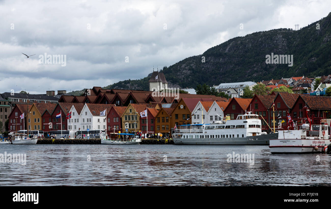 Urban landscape in Norway,Bergen Stock Photo - Alamy