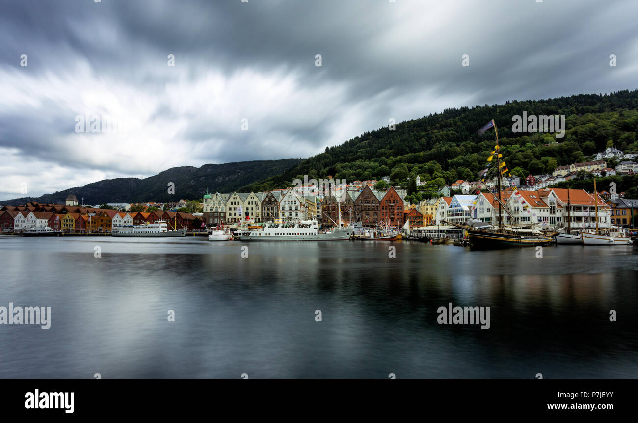 Urban landscape in Norway,Bergen Stock Photo - Alamy