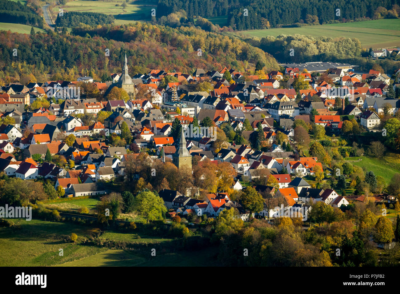 Rüthen with Churches of Saint John and Saint Nicholas, Rüthen ...
