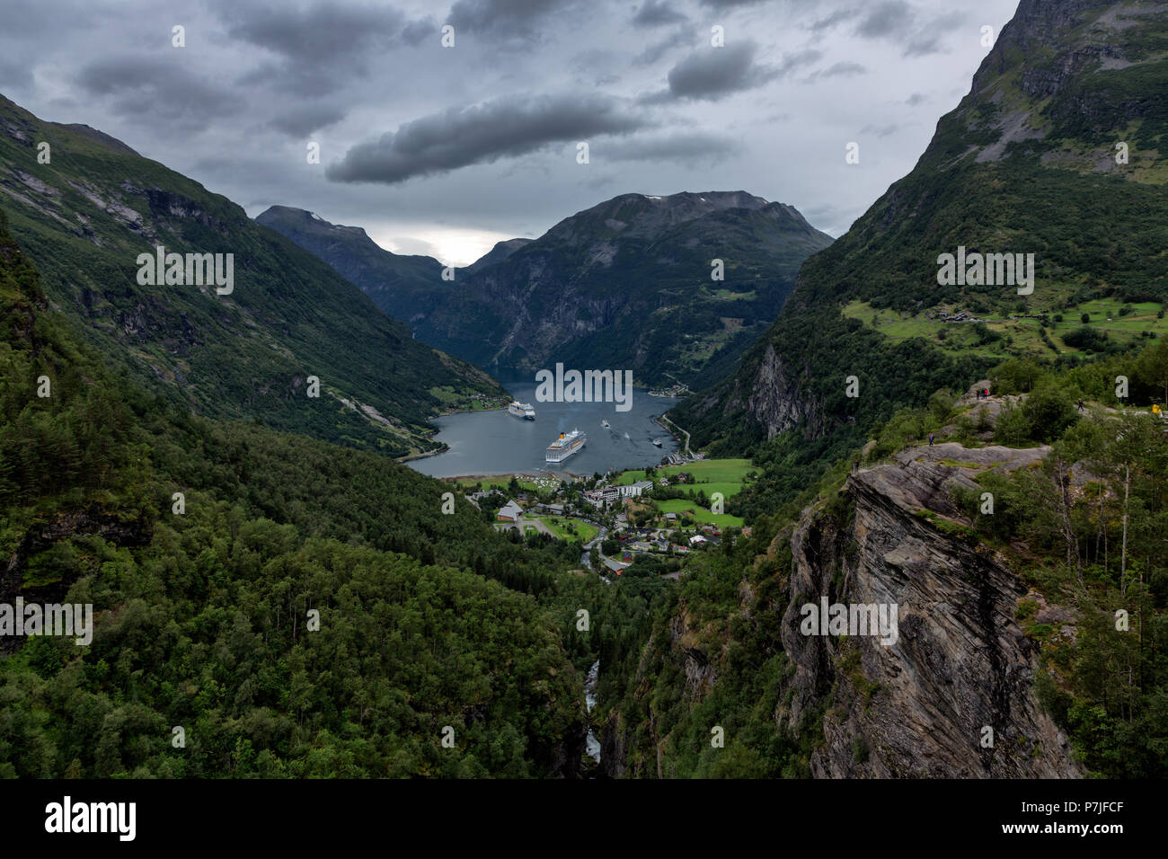 Landscape of Norway,Geirangerfjord Stock Photo - Alamy