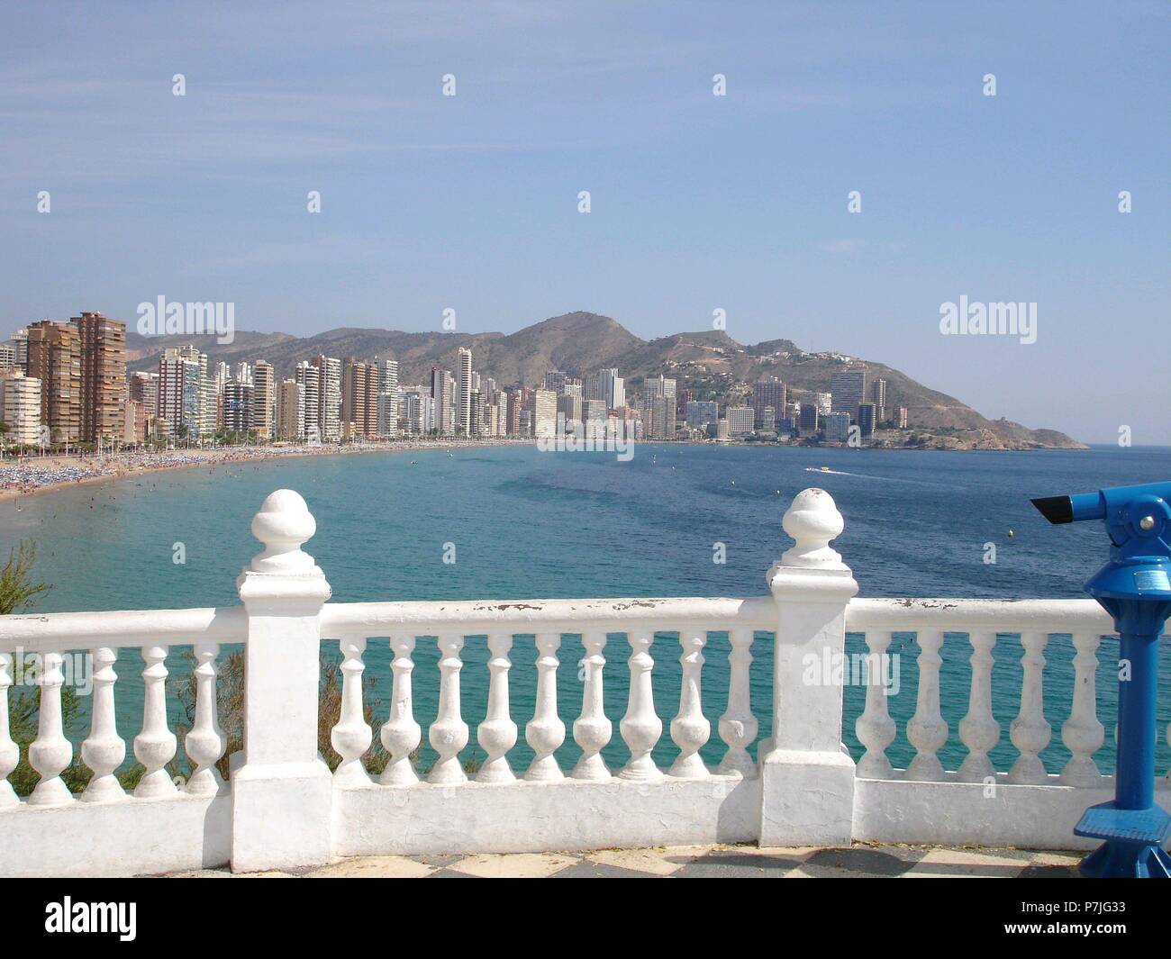 CASTLE LOOKOUT. Location: EXTERIOR, BENIDORM, ALICANTE, SPAIN Stock ...