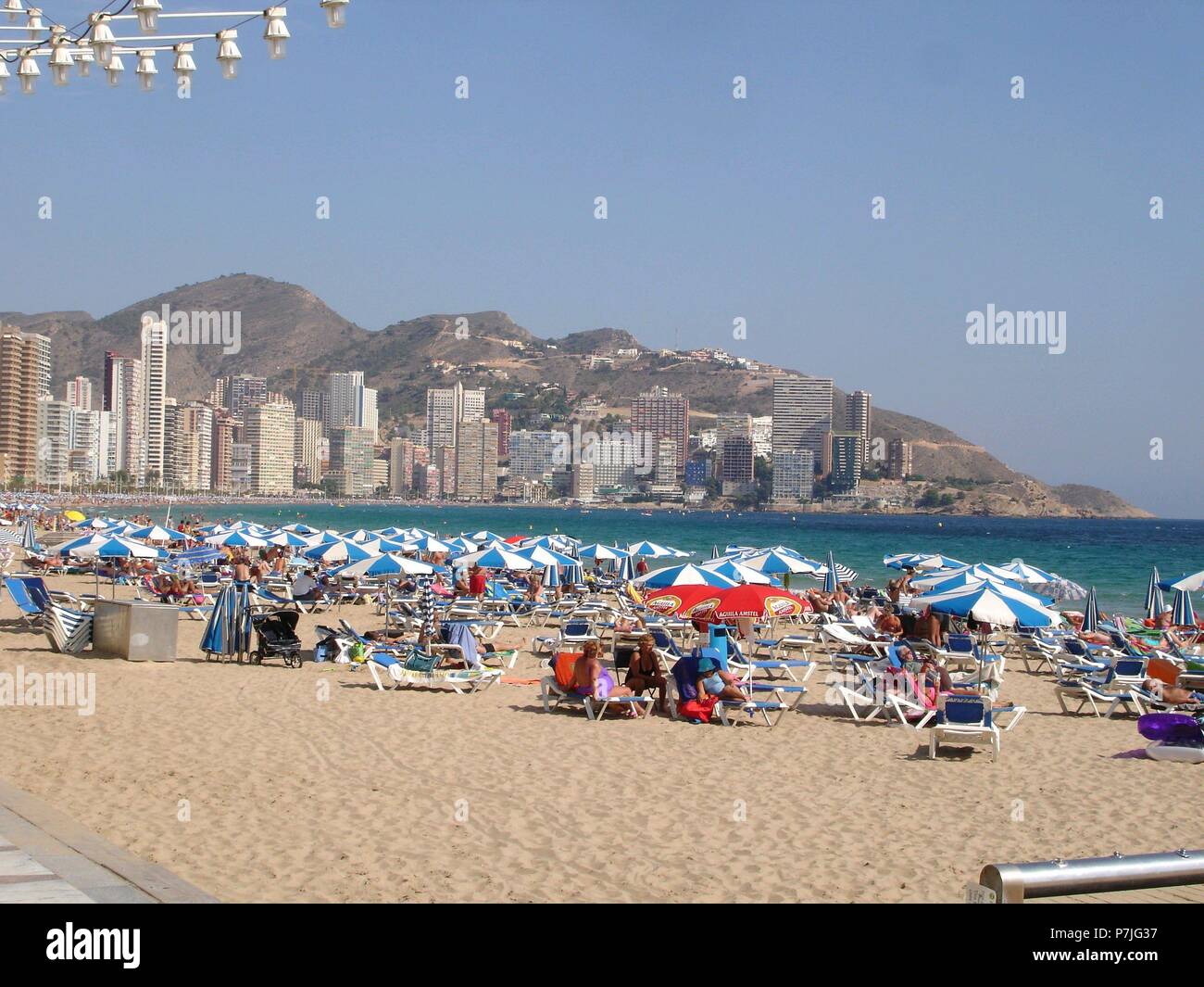 PLAYA DE BENIDORM. Location: EXTERIOR, BENIDORM, ALICANTE, SPAIN Stock ...
