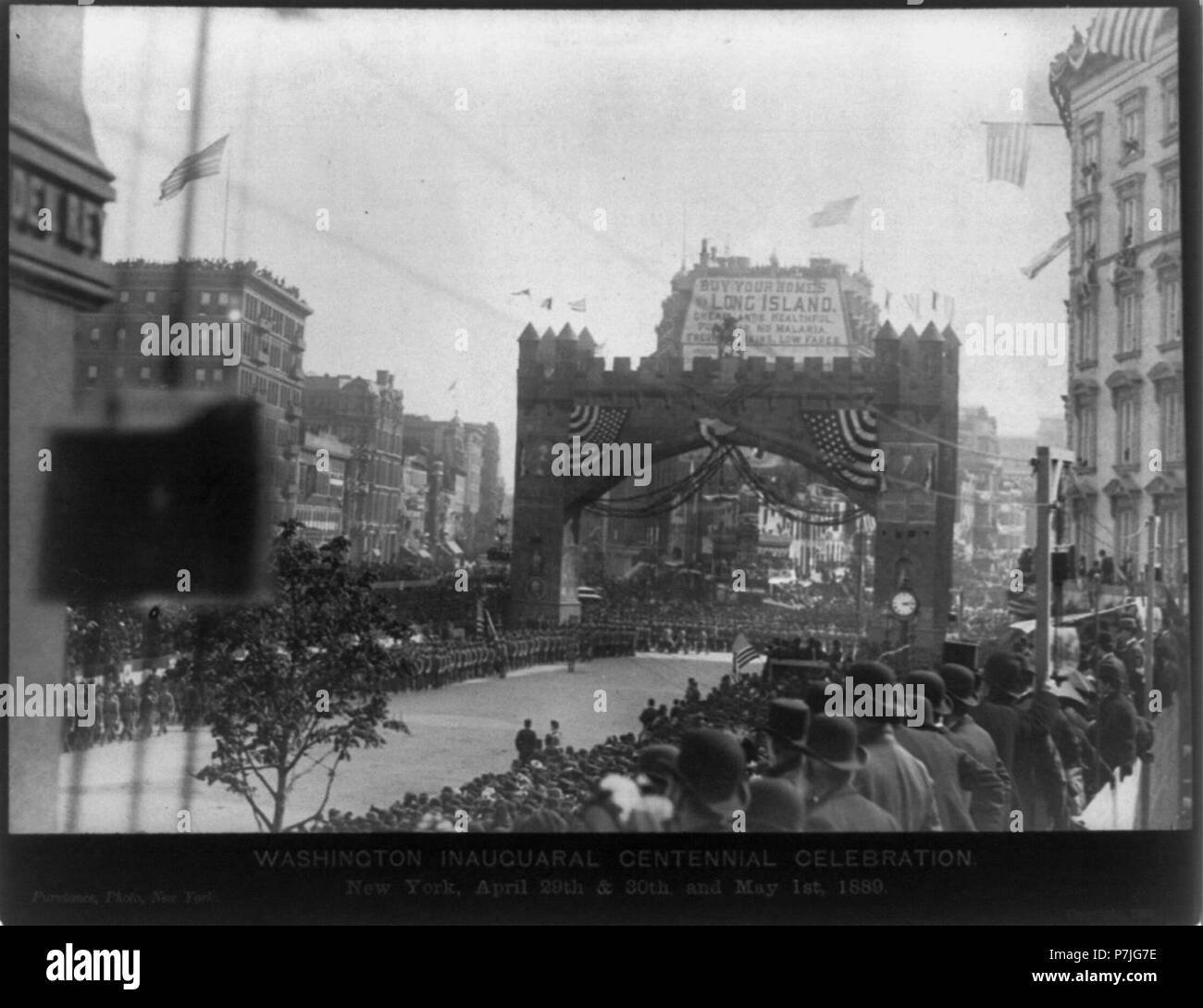 23rd St. Arch, Washington Inaugural Centennial Celebration, New York ...