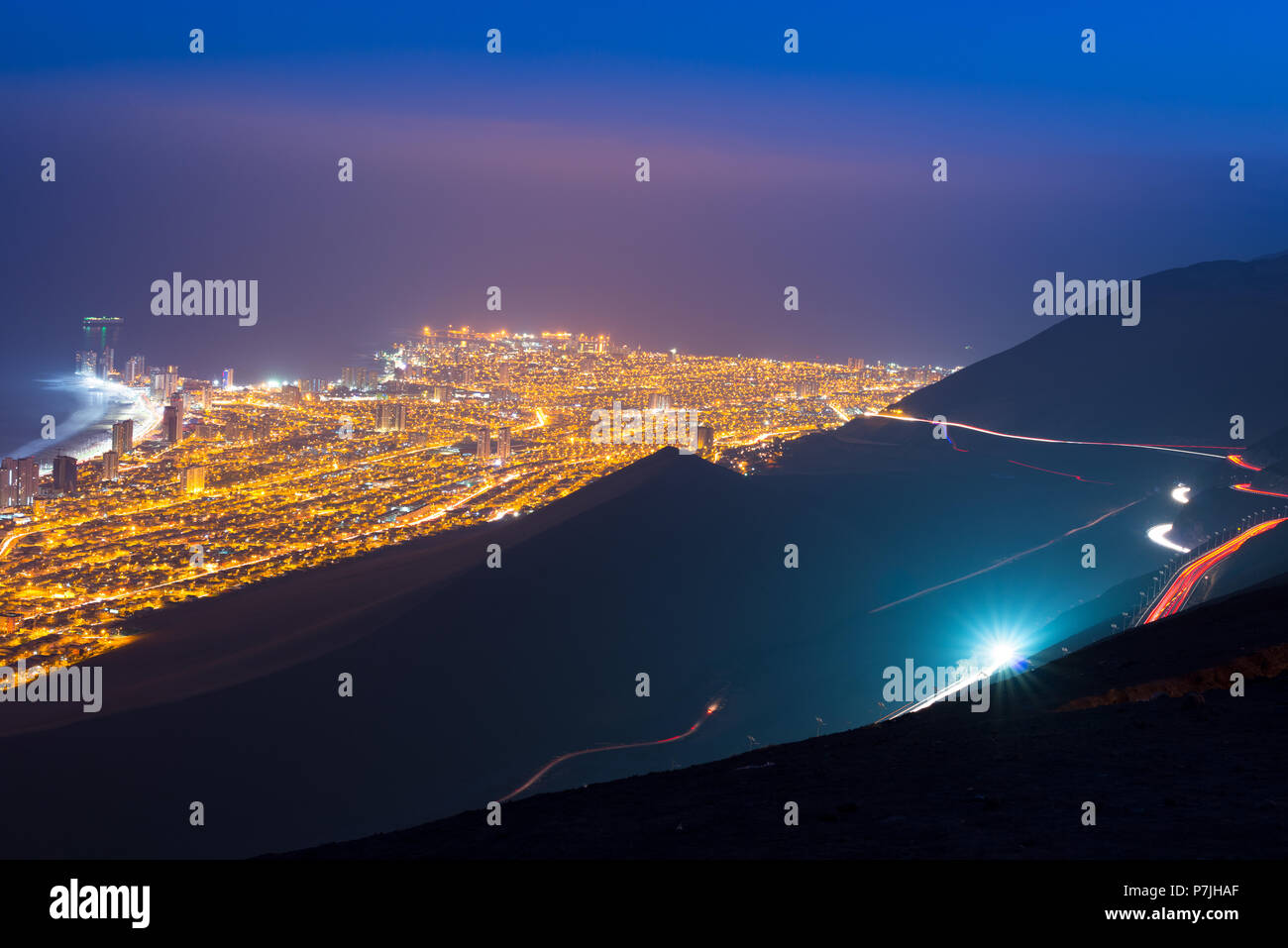 Chile iquique city cavancha beach hi-res stock photography and images ...