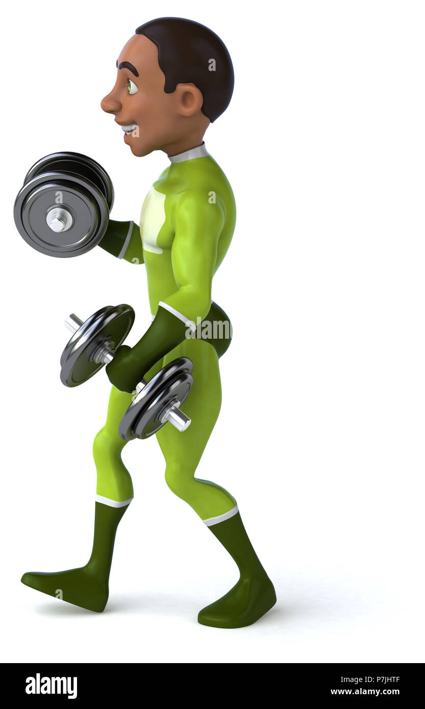 Muscle fitness animated Cut Out Stock Images & Pictures - Alamy