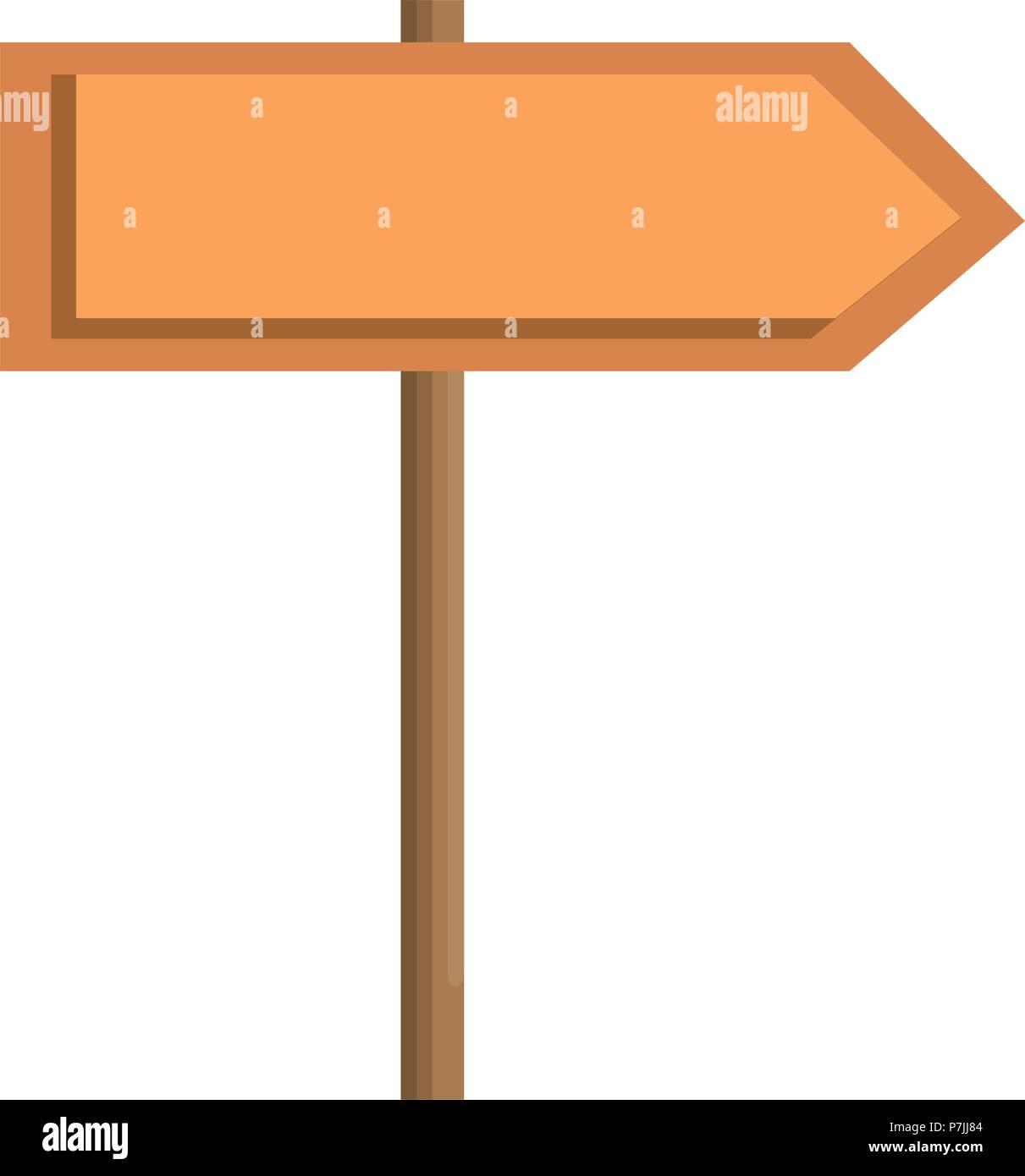 route wooden arrows signal vector illustration design Stock Vector ...