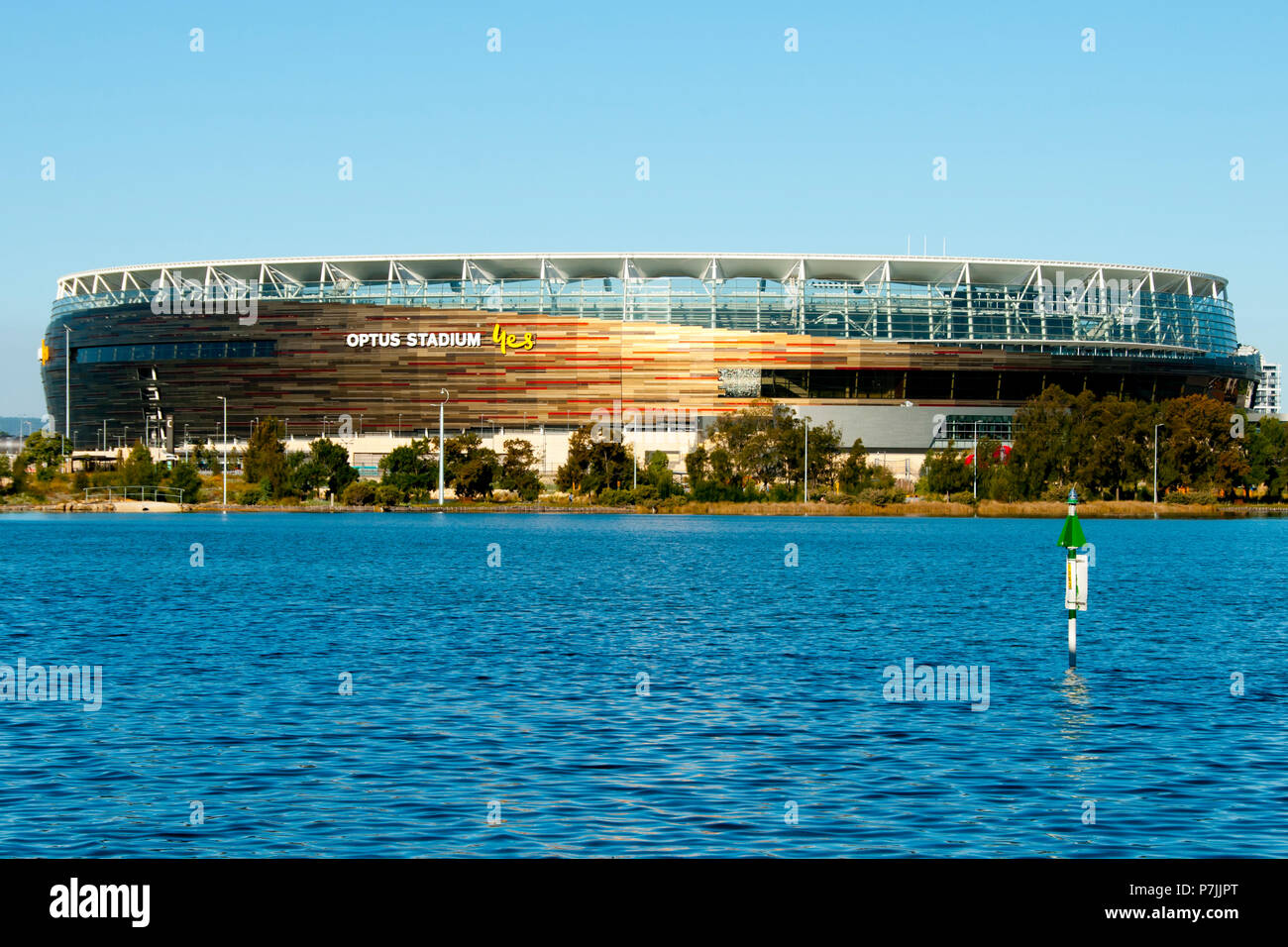 New Optus stadium with a capacity of 60000 people Stock Photo - Alamy