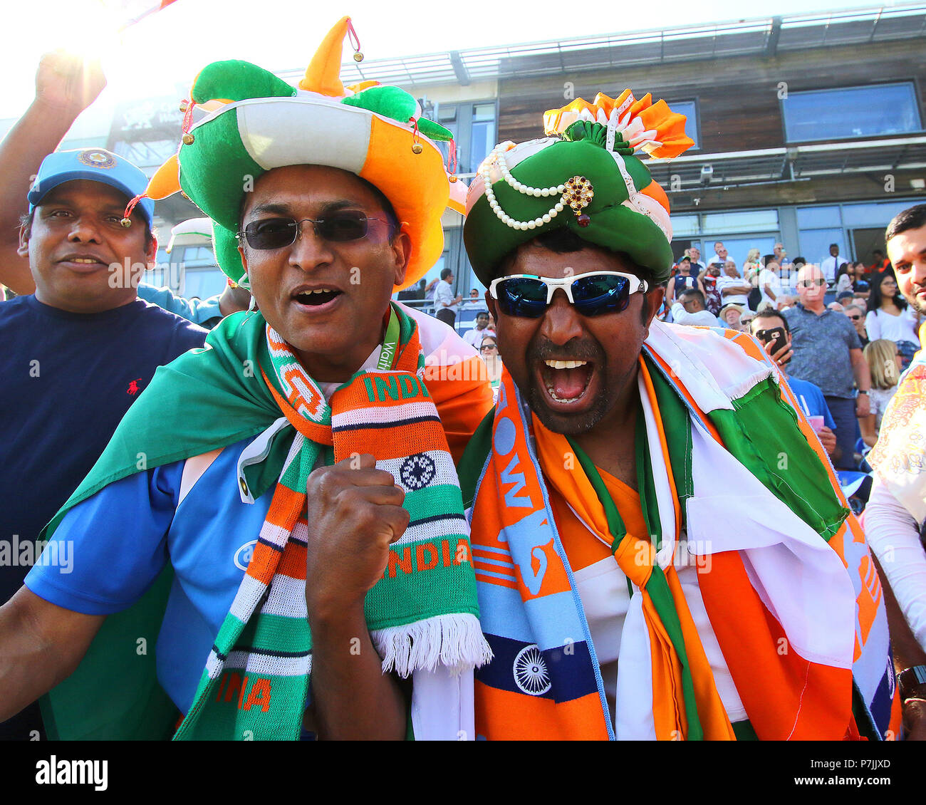 India fans during the Vitality IT20 Series Match at The SSE SWALEC ...