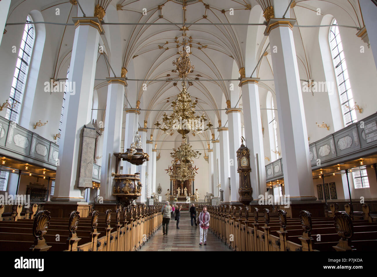 Trinitatis Church Nave, Copenhagen; Denmark Stock Photo - Alamy