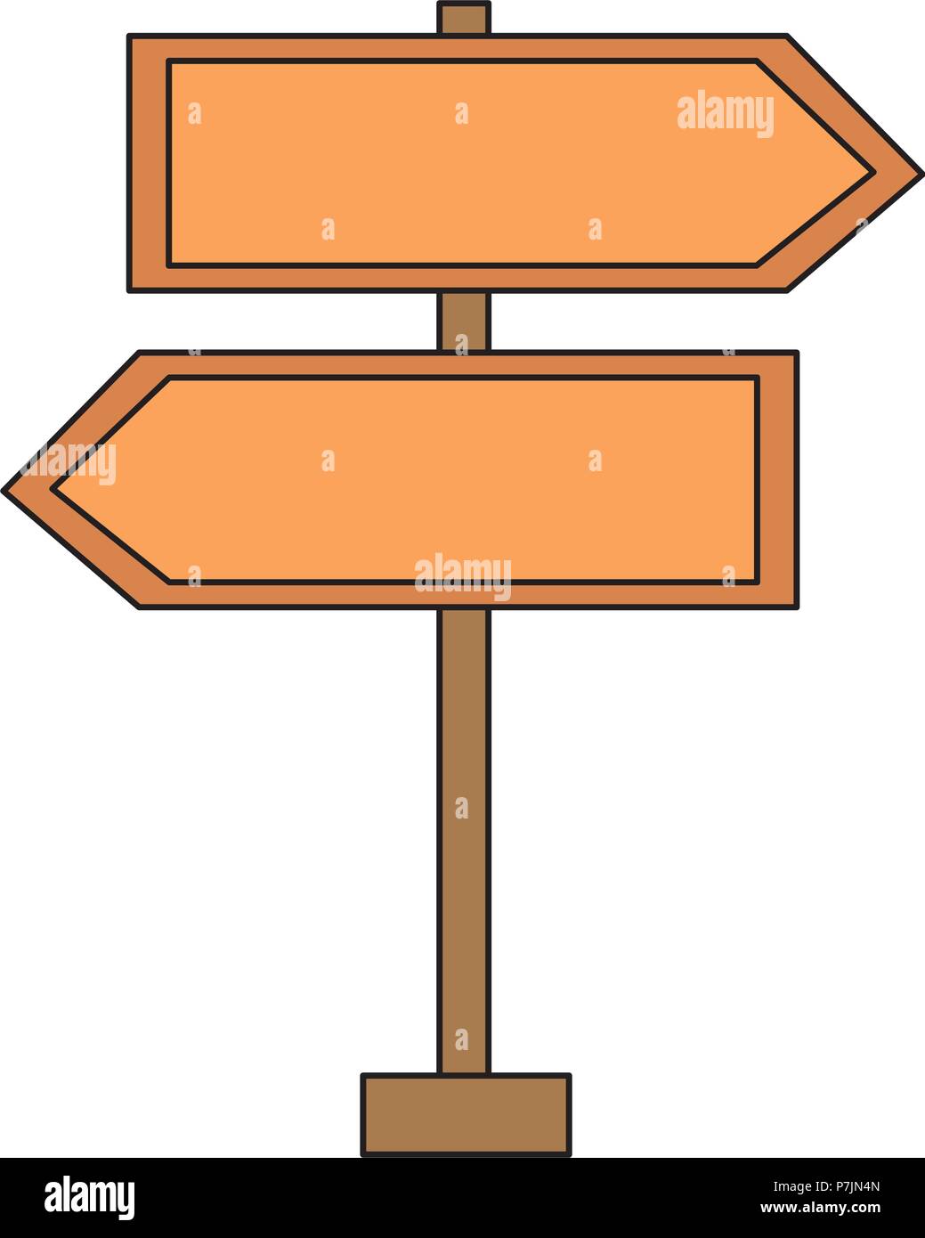 route wooden arrows signal Stock Vector Image & Art - Alamy