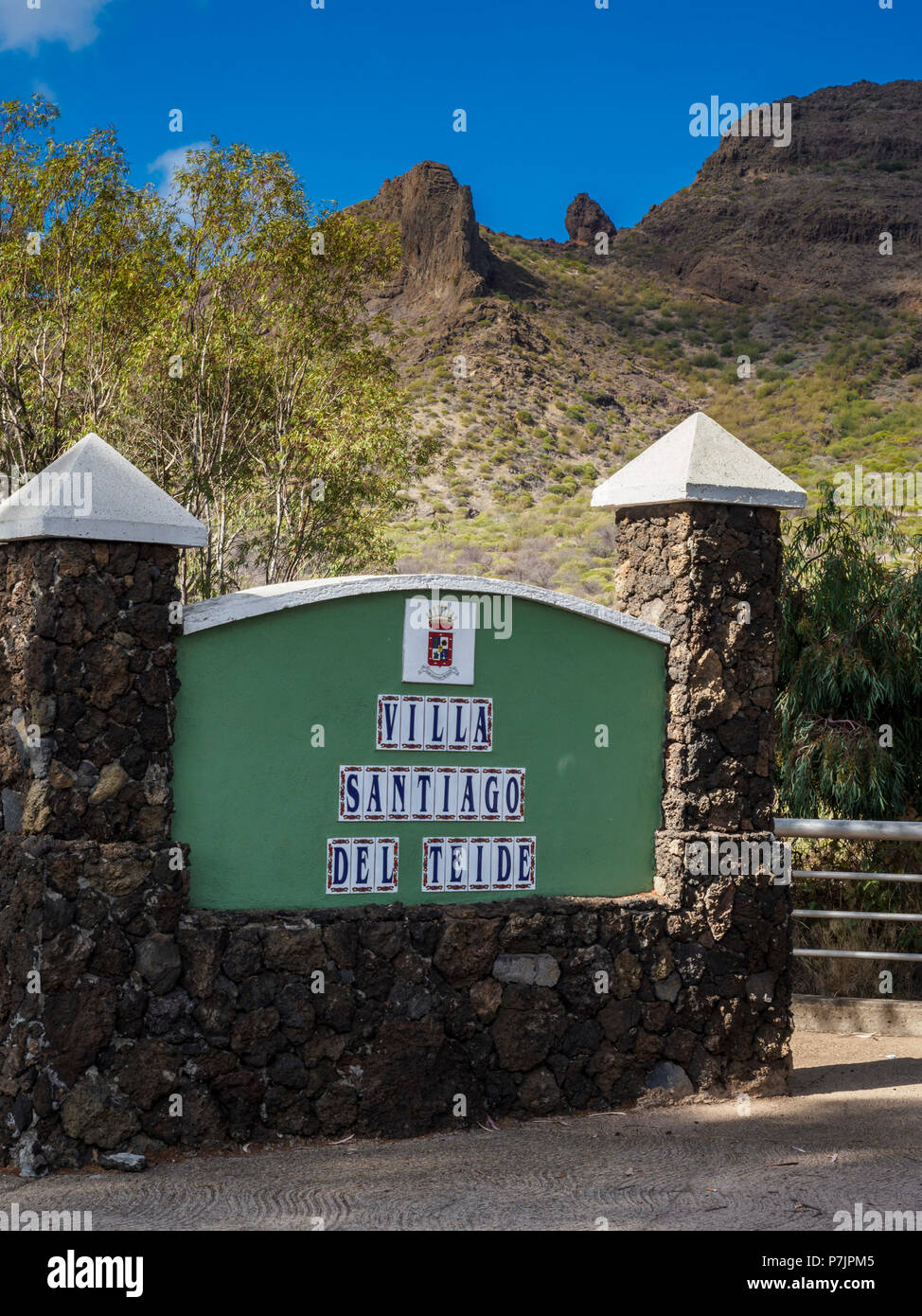 Tenerife town sign hi-res stock photography and images - Alamy