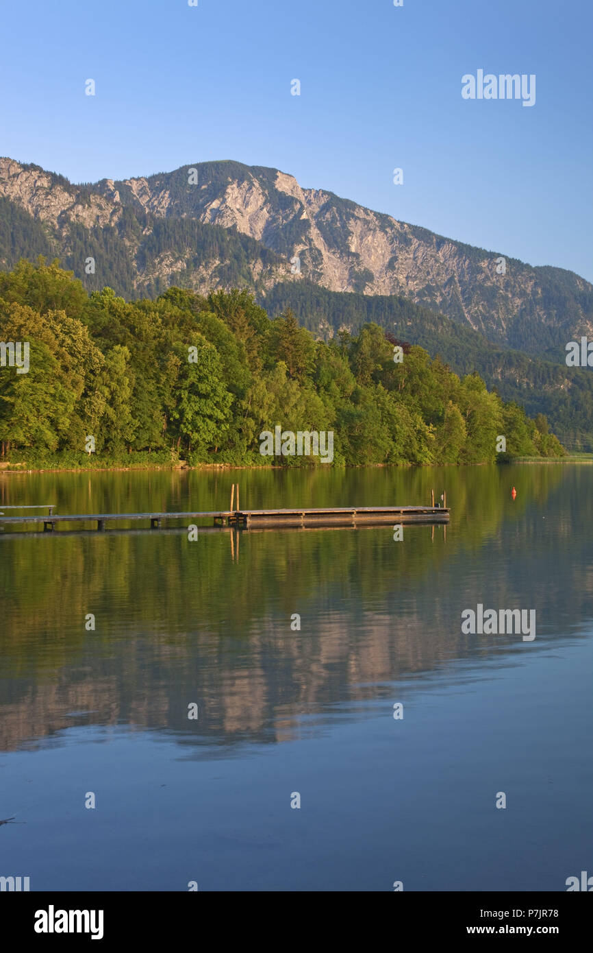 The lake Kochelsee and mountain Jochberg, Kochel am See, Upper Bavaria, Bavaria, Germany Stock ...