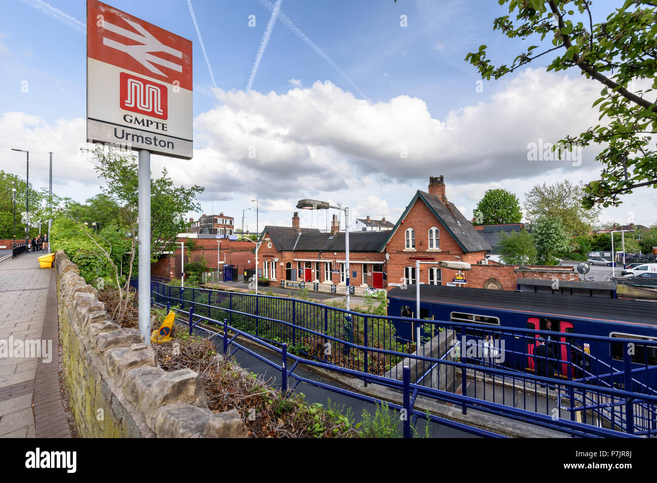 A new building on the Manchester-bound platform houses the ticket ...