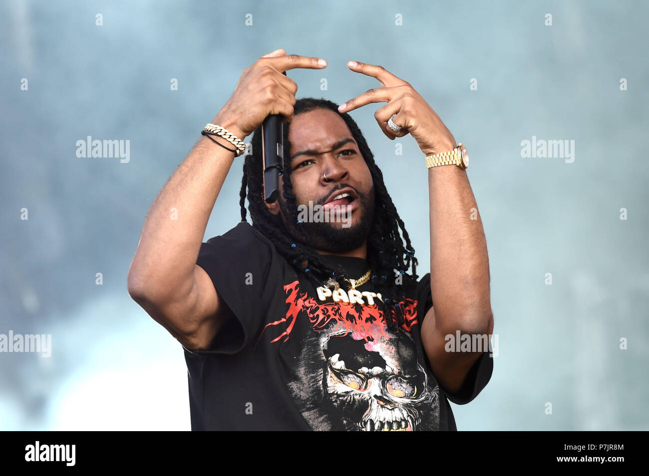 Partynextdoor performing on first day wireless festival hi-res stock ...