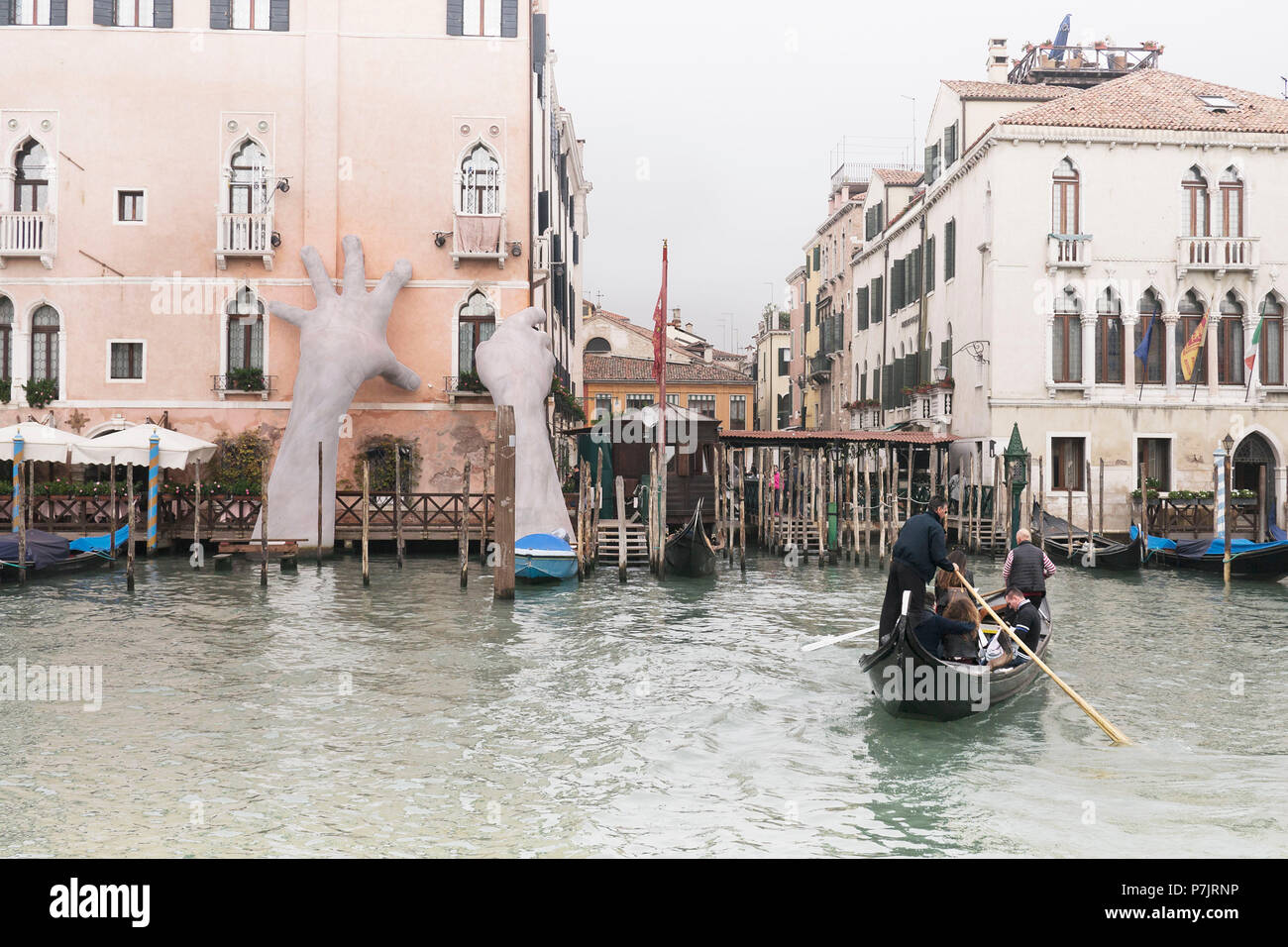 Hands rising from the water, Grand Canal Stock Photo - Alamy