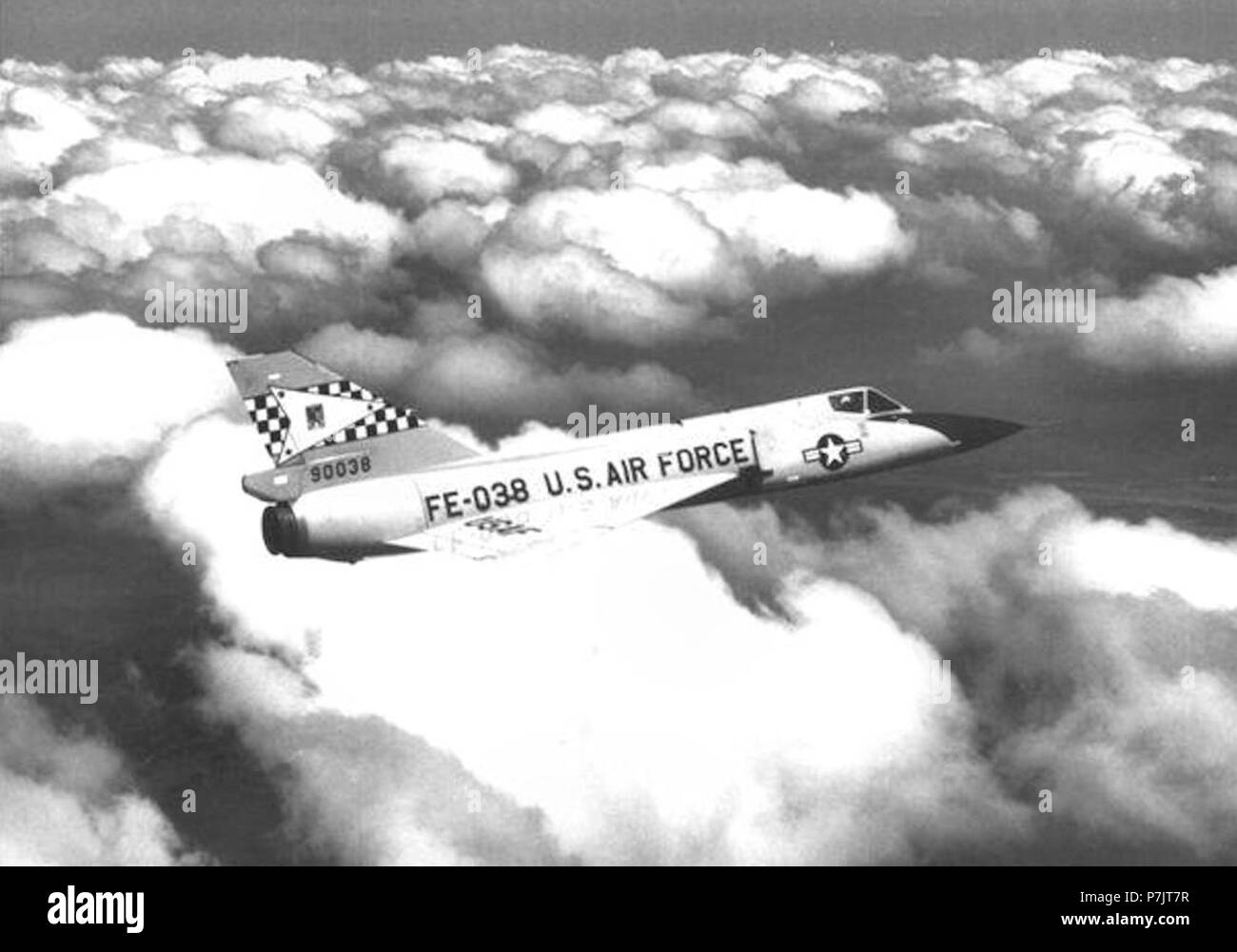 27th Fighter-Interceptor Squadron F-106 Delta Dart 59-0038 Stock Photo ...