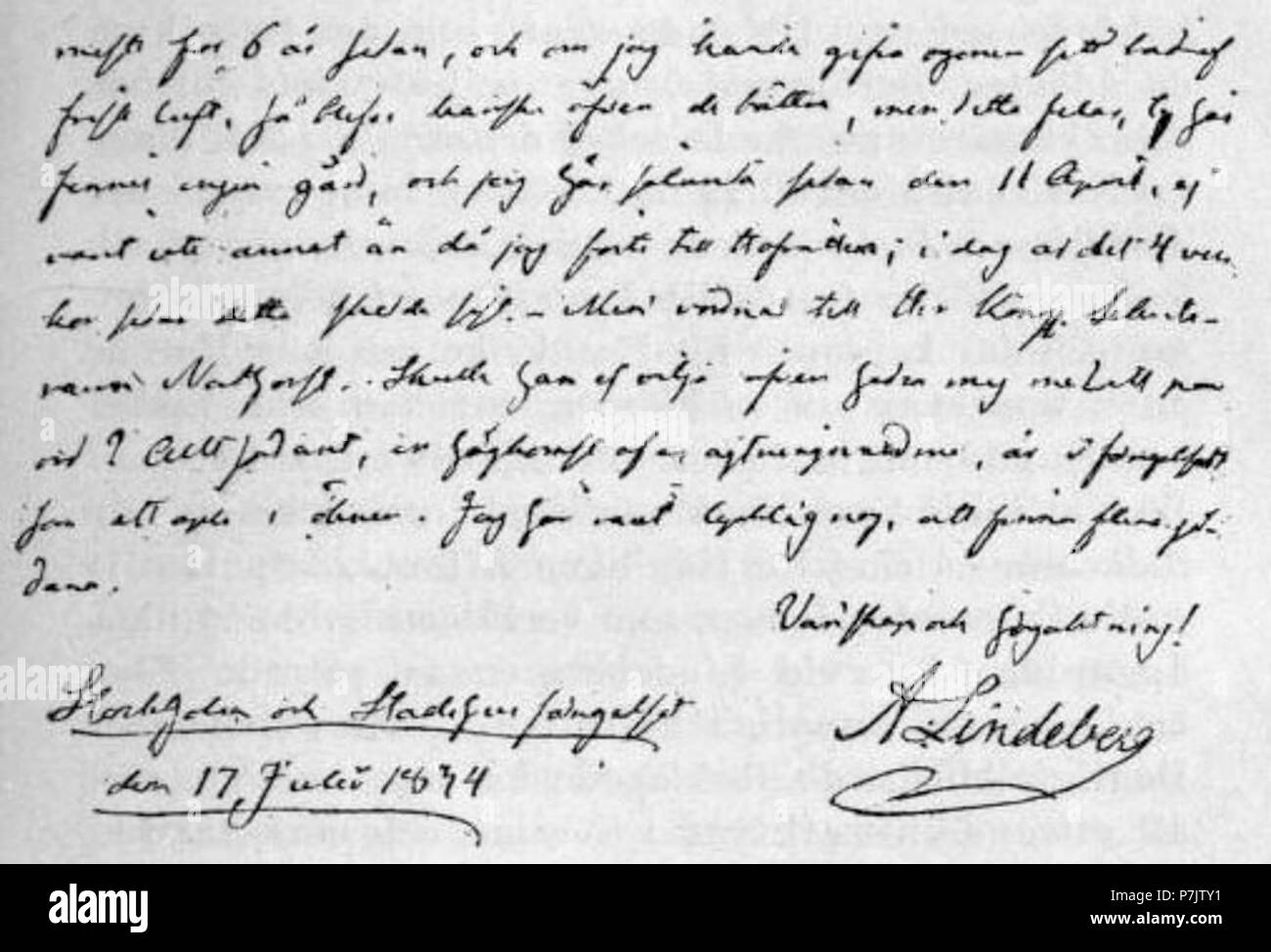 231 lindebergs handstil hi-res stock photography and images - Alamy