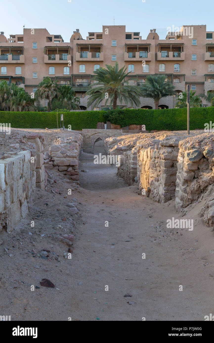Trade route, excavation site of the medieval Islamic town Ayla, 650 to ...