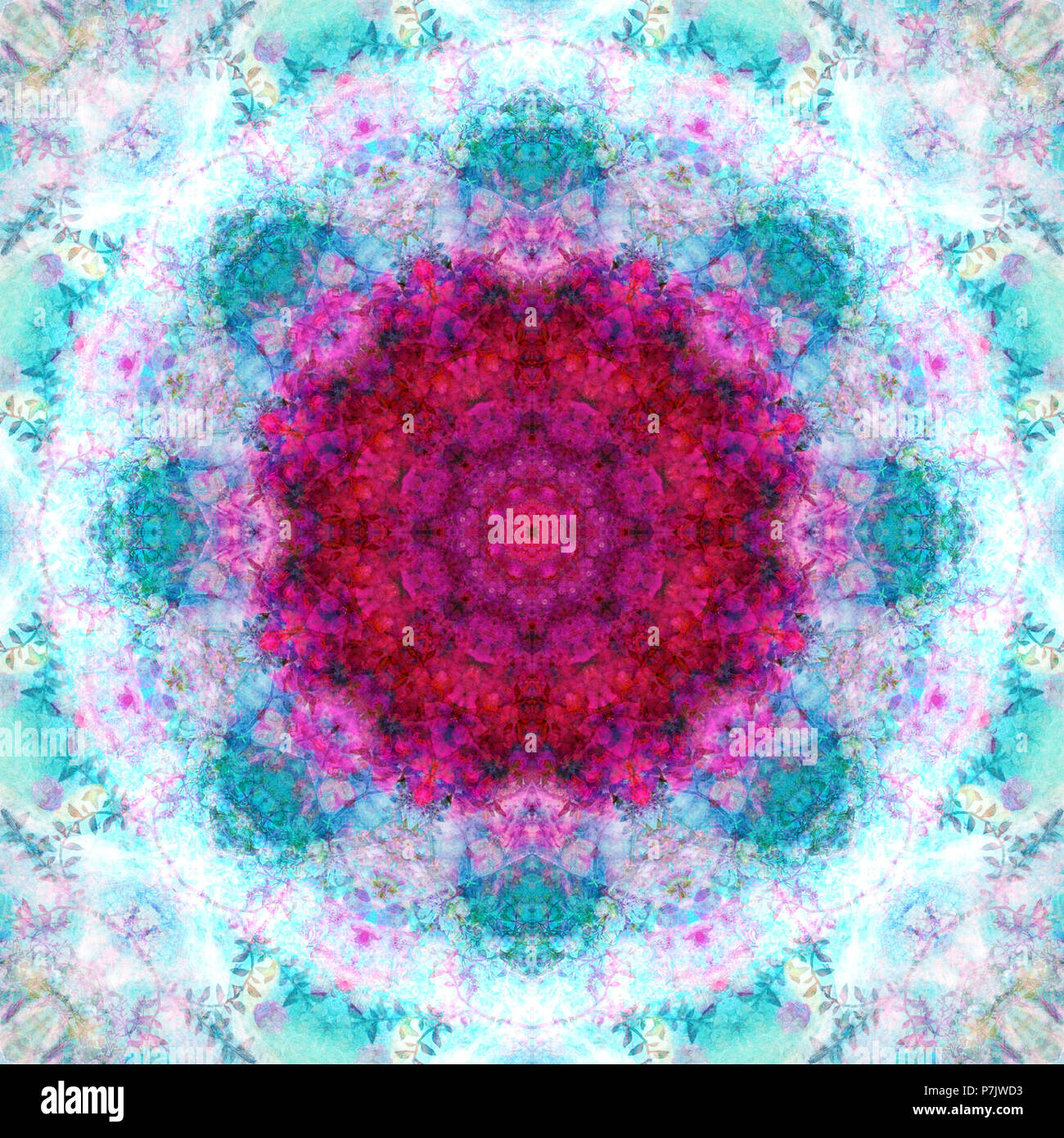 Turquoise English Rose Pattern