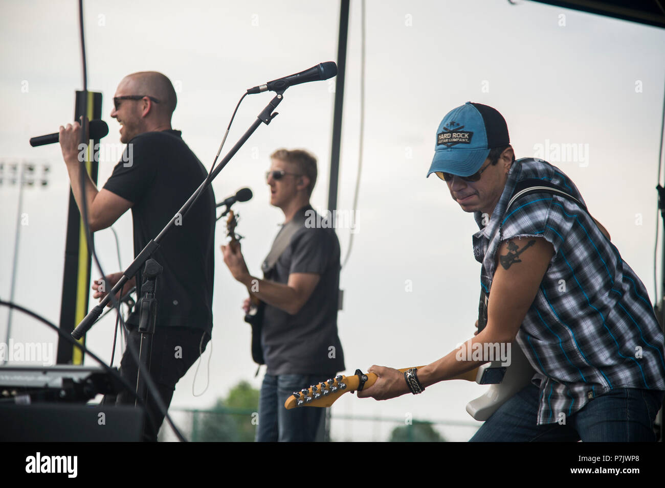 Members of The Tyler Walker Band perform a concert for Team Buckley ...