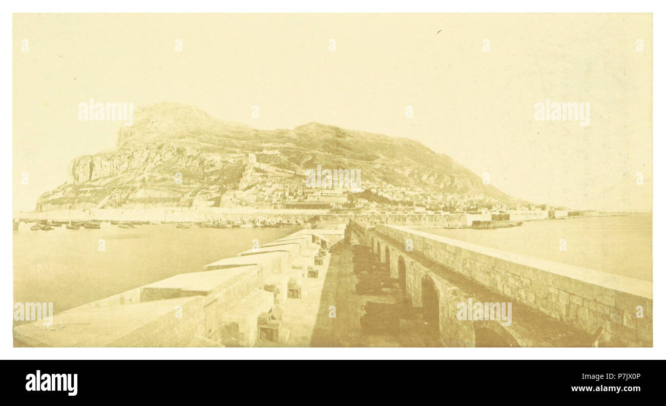 243 Panorama of Gibraltar, from the old mole Stock Photo - Alamy