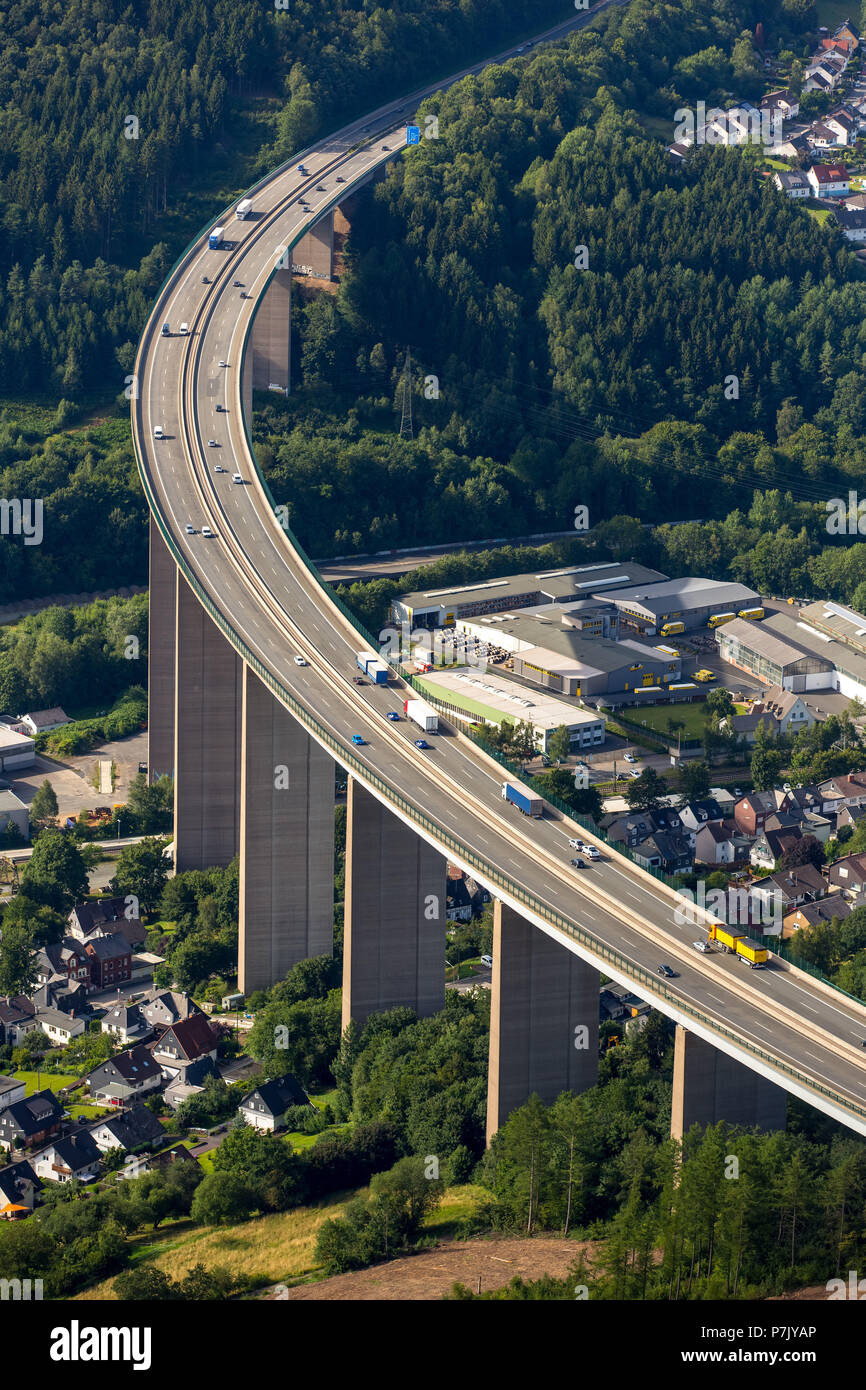 Highway bridge a45 near siegen hi-res stock photography and images - Alamy